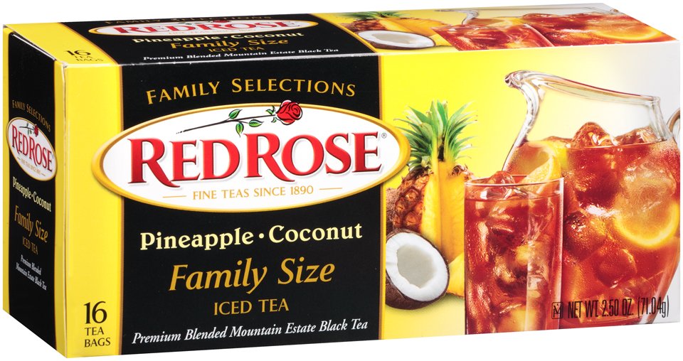 Red Rose Pineapple Coconut Black Iced Tea Bags - Shop Tea at H-E-B