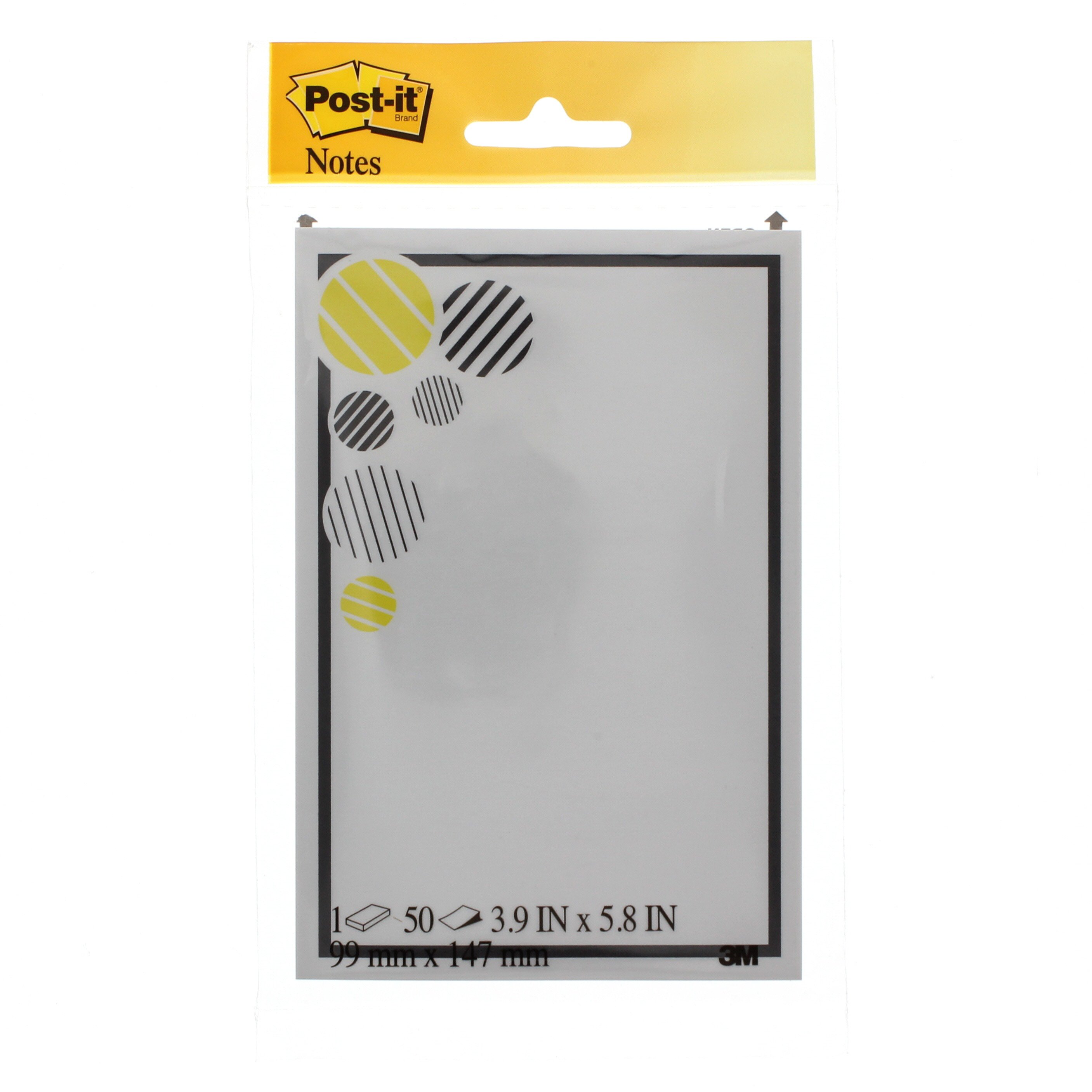 Post-it Printed Note Pad 50 Sheets - Shop Sticky notes & index cards at ...