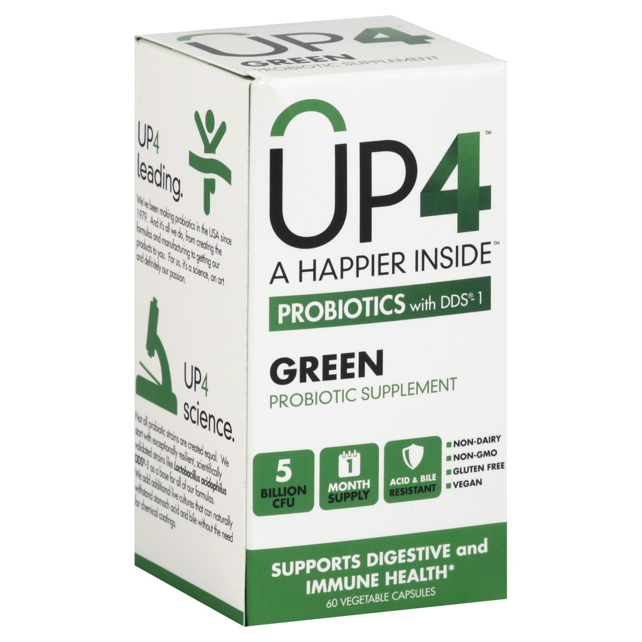 UP4 Probiotic Green Probiotic Supplement - Shop Diet & Fitness at H-E-B