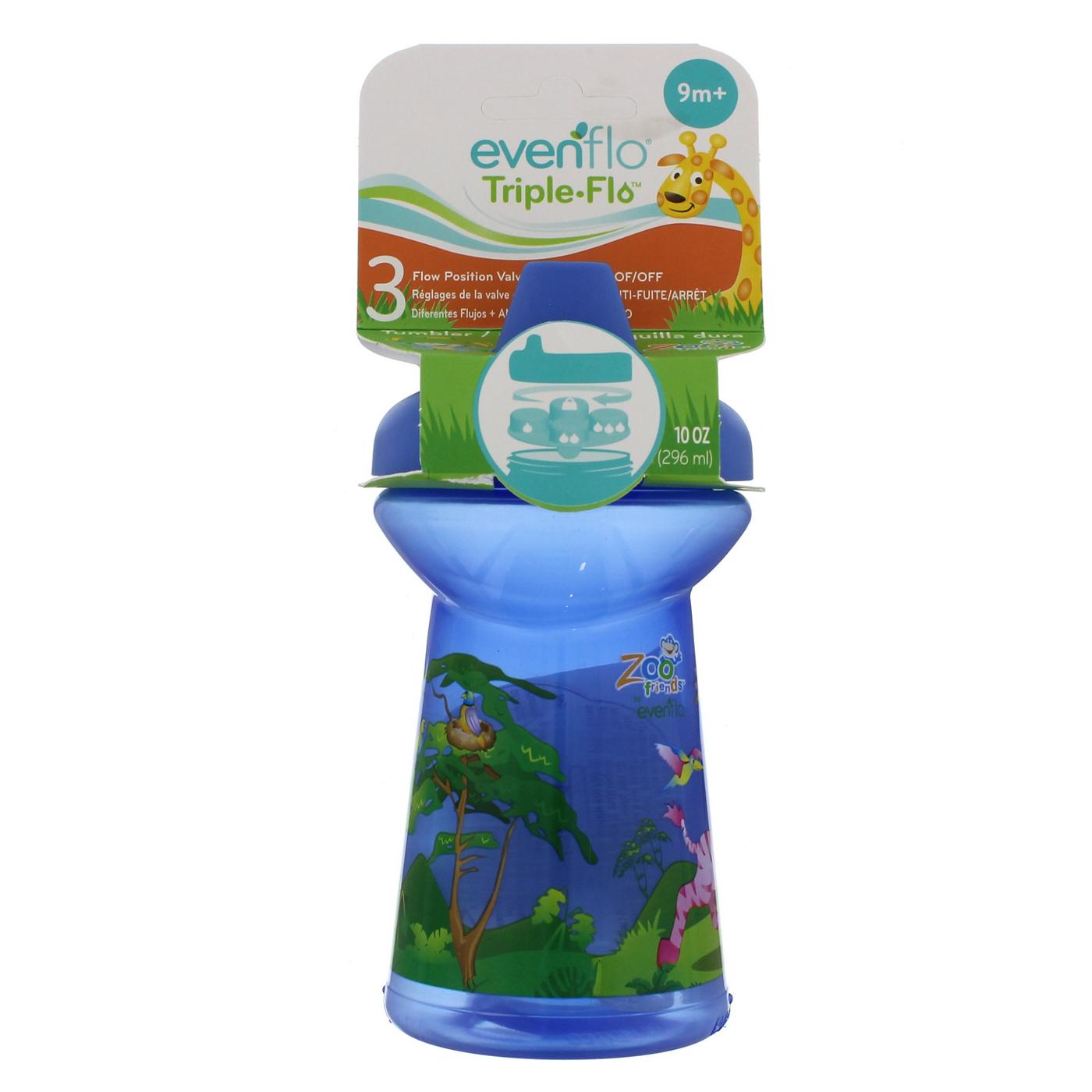 Evenflo Zoo Friends Triple-Flo 10 OZ Sippy Cup (9M +), Assorted Colors ...