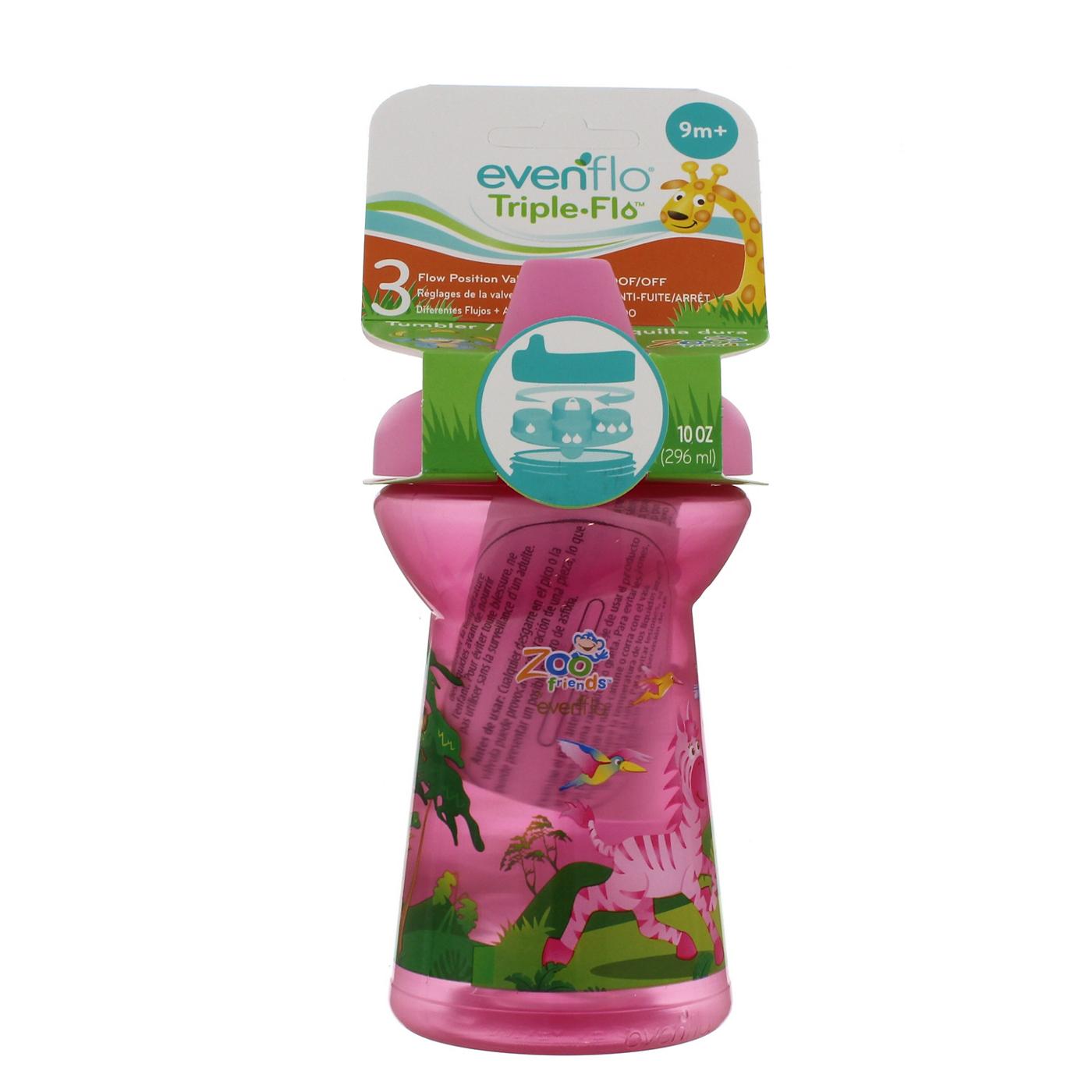 Evenflo Zoo Friends Triple-Flo 10 OZ Sippy Cup (9M +), Assorted Colors - Shop Cups at H-E-B