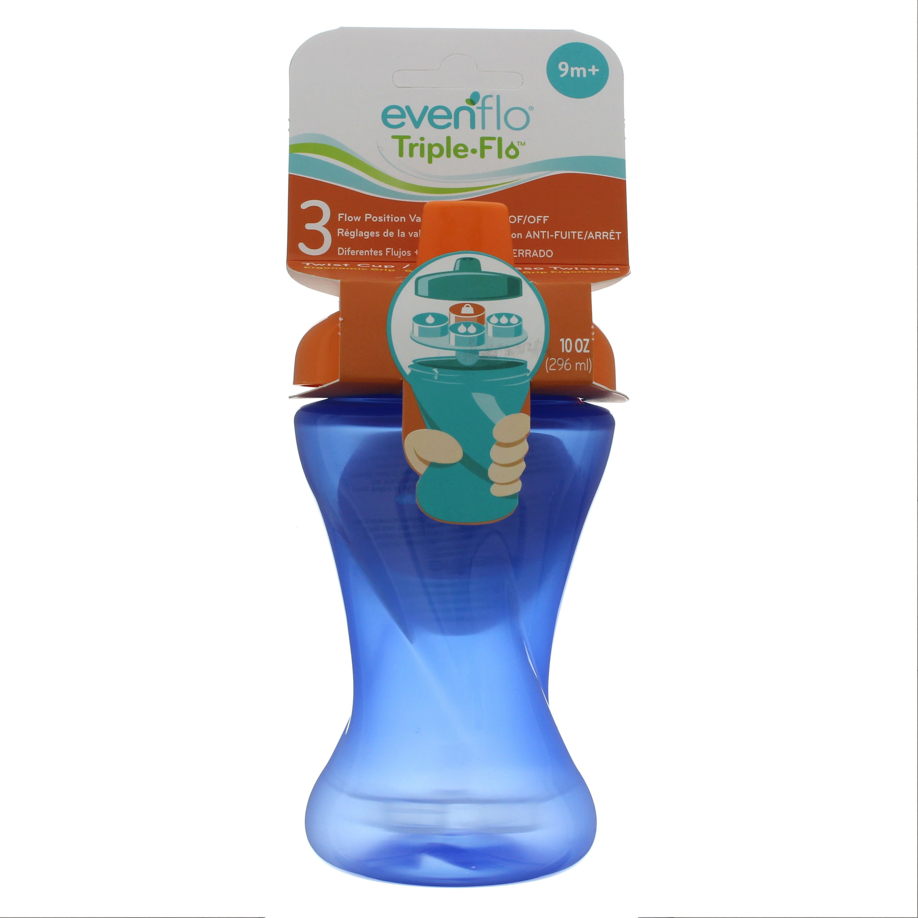 Evenflo Triple Flo Twist 10 OZ Sippy Cup, Assorted Colors - Shop Cups ...