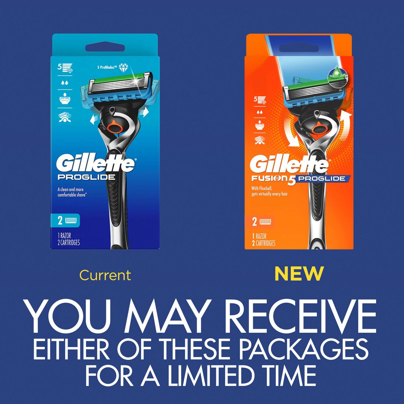 Gillette ProGlide Razor + 2 Blade Refills - Shop Razors & blades at H-E-B