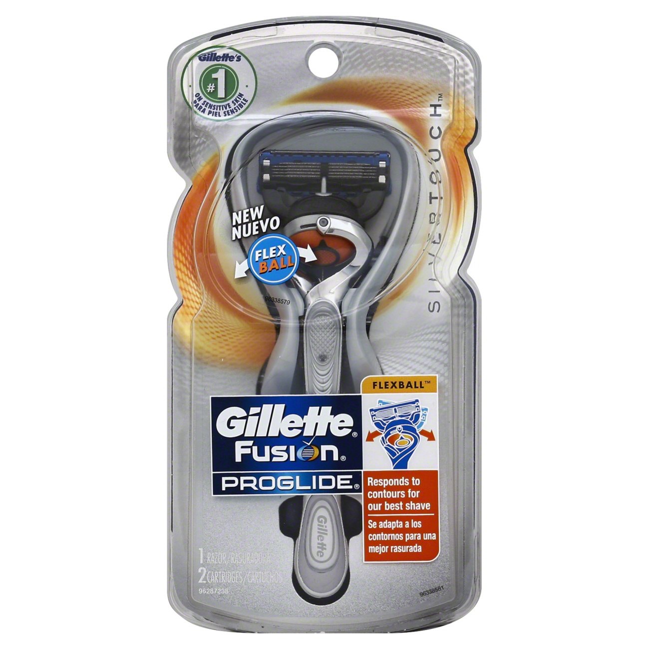Gillette Fusion ProGlide SilverTouch Razor with Flexball Technology ...