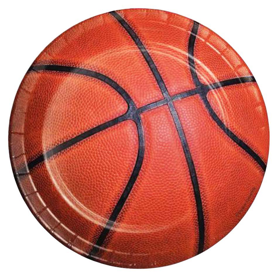 Creative Converting Sports Fanatic Basketball Paper Plates - Shop ...