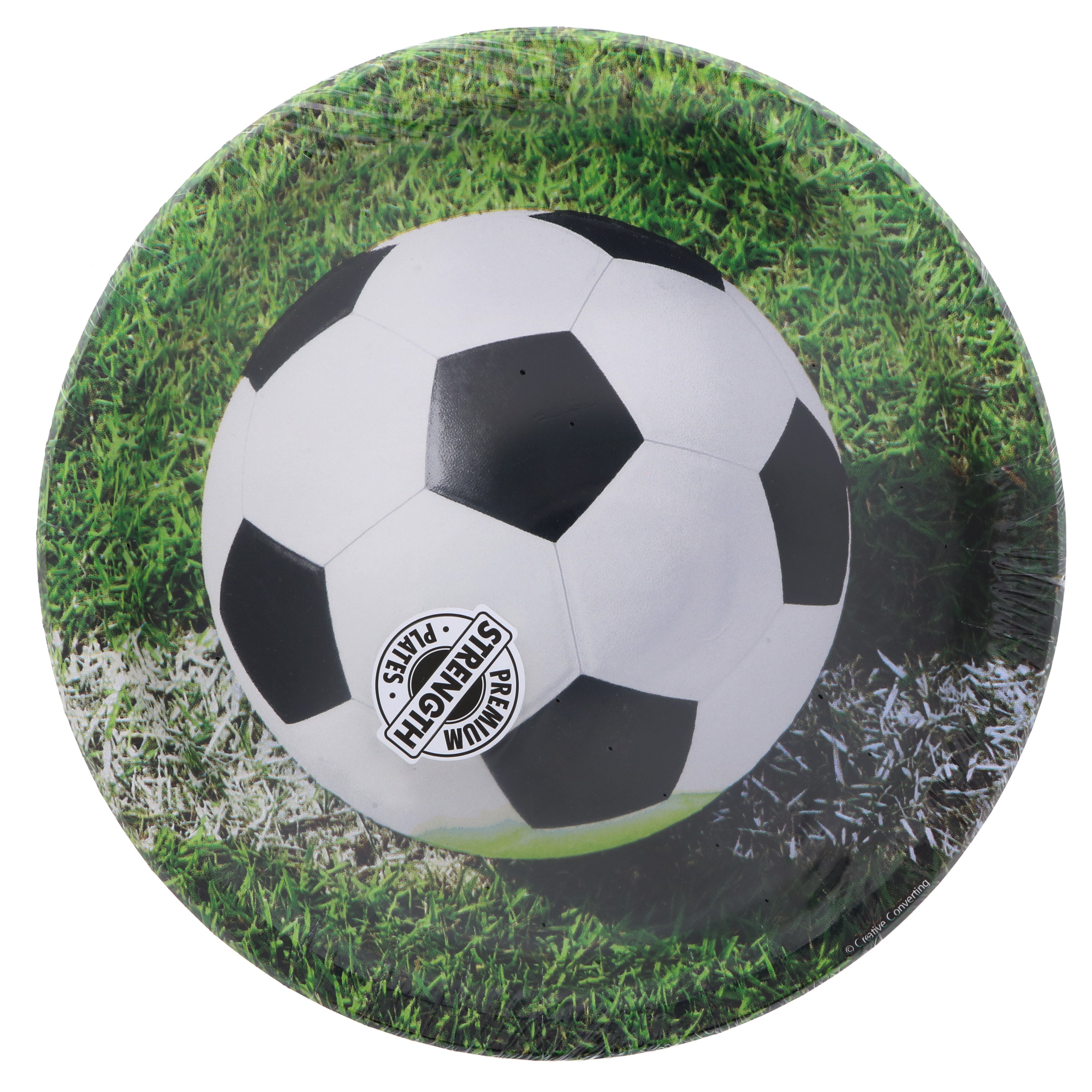 Creative Expressions Soccer Dinner Plate - Shop Disposable Kitchenware ...