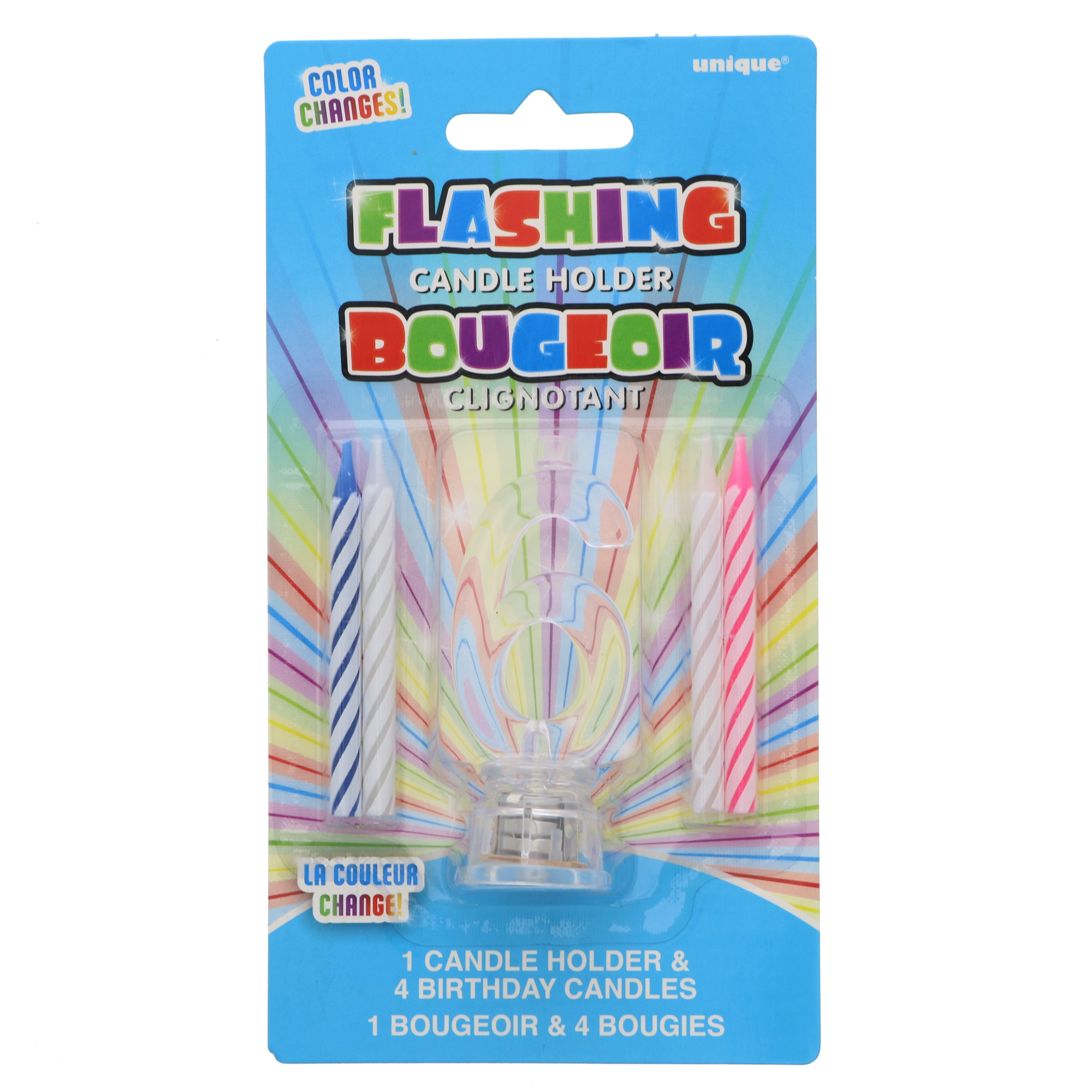 Unique Flashing Candle Holder With Birthday Candle, 6 - Shop Birthday ...