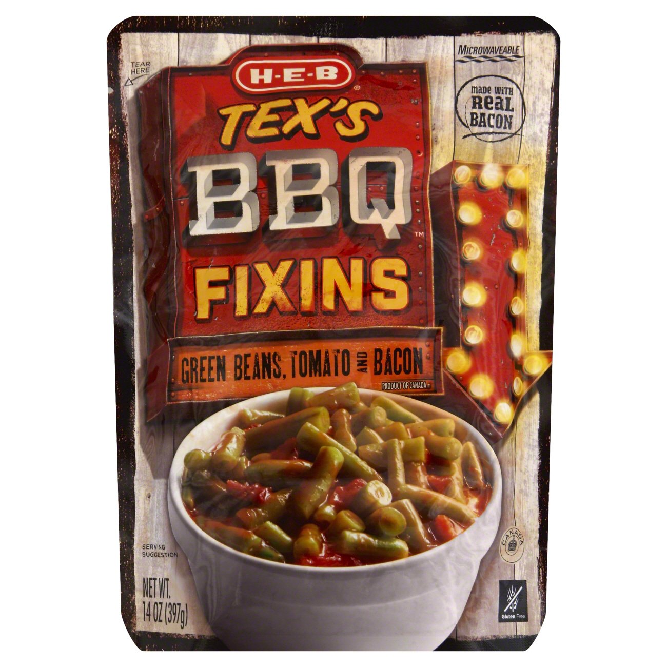 H-E-B Tex's BBQ Fixins Green Beans Tomato & Bacon - Shop Mixed ...