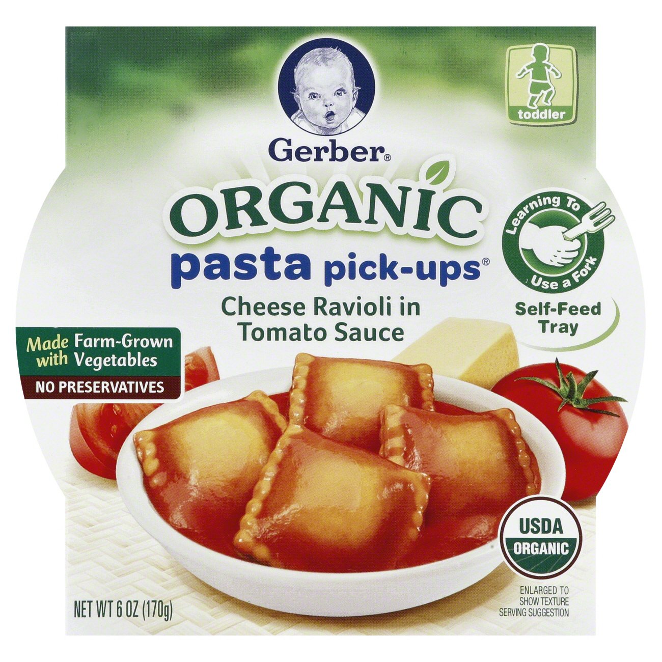 Gerber Organic Pasta Pick-Ups Cheese Ravioli in Tomato Sauce - Shop ...