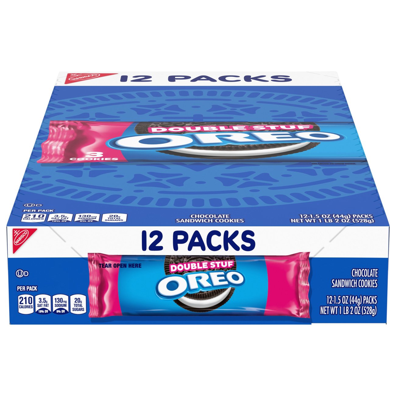 OREO Double Stuf Chocolate Sandwich Cookies Multipack - Shop Cookies at ...
