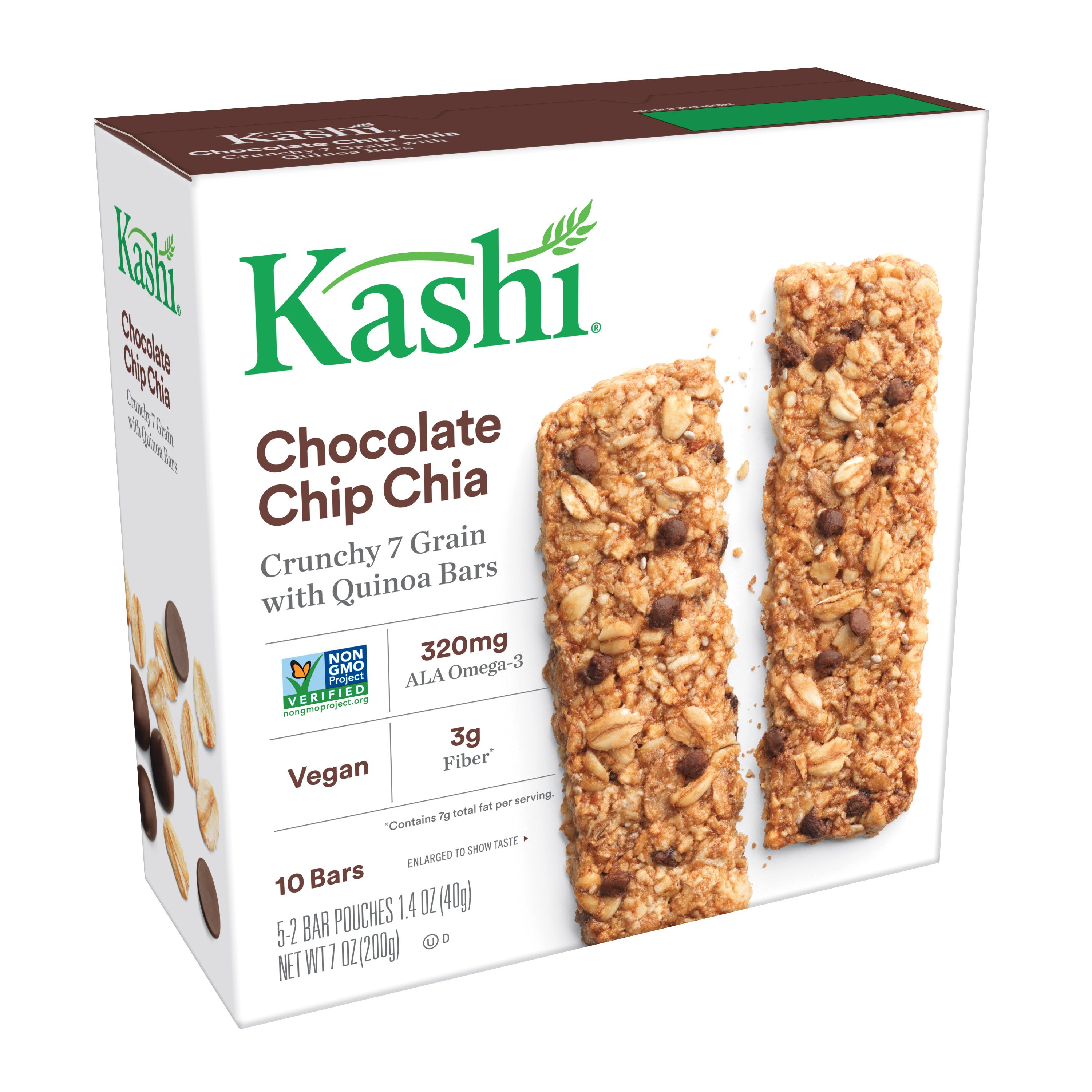 Kashi Crunchy Granola Bars Chocolate Chip Chia - Shop Granola & snack ...