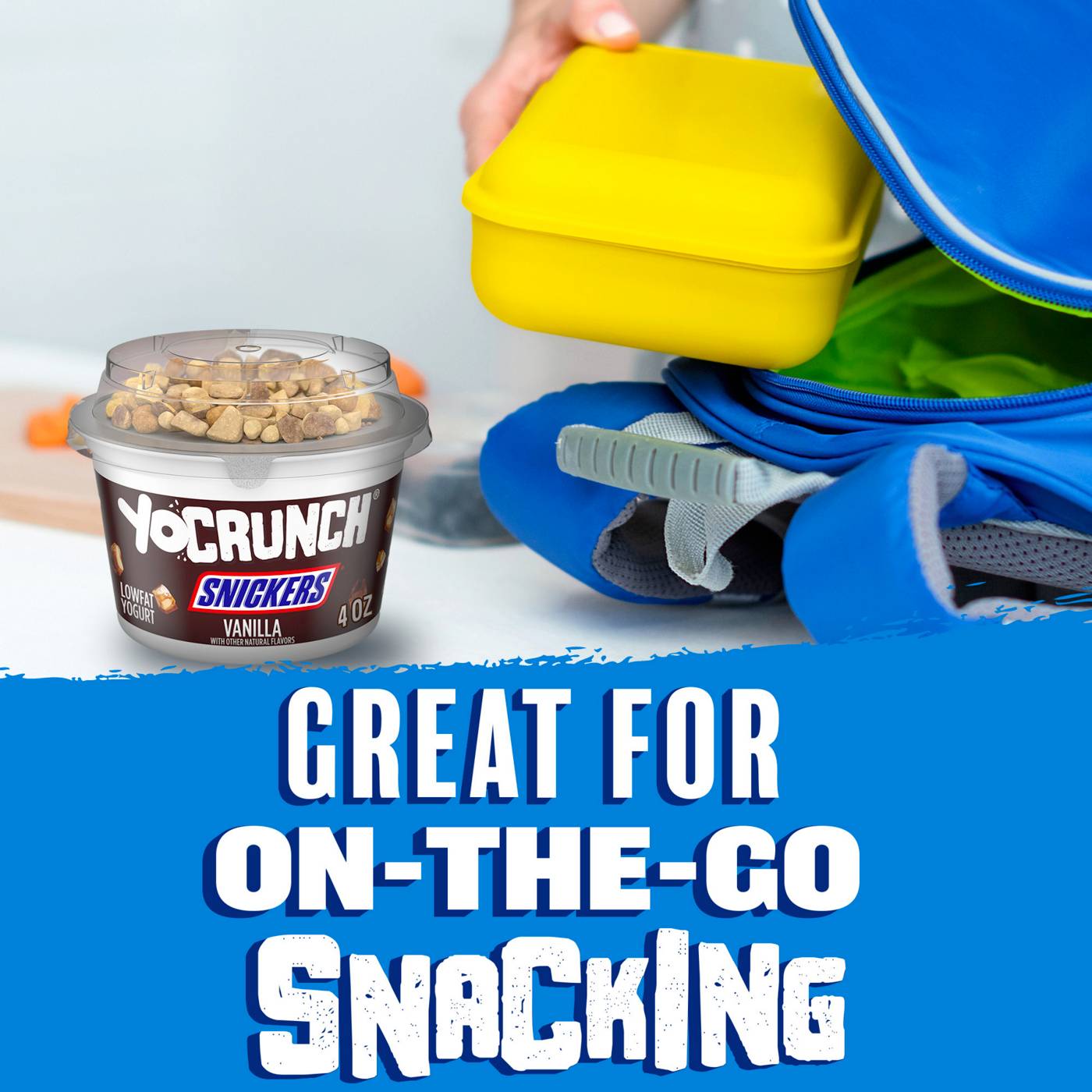 YoCrunch Low-Fat Vanilla with Snickers Yogurt - Shop Yogurt at H-E-B