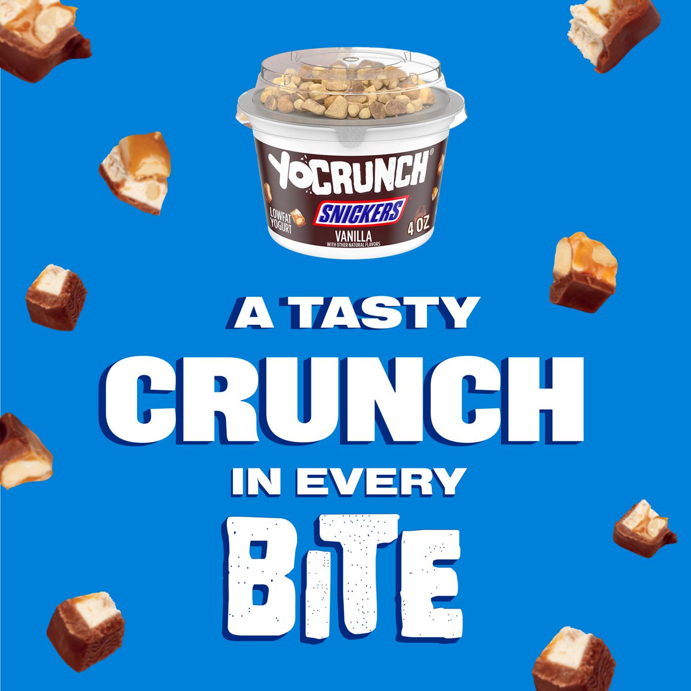 YoCrunch Low-Fat Vanilla with Snickers Yogurt - Shop Yogurt at H-E-B