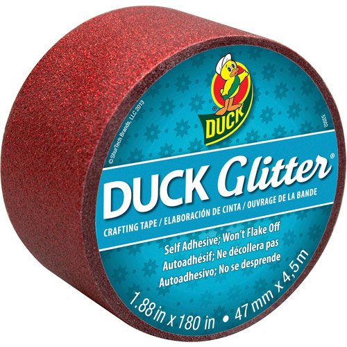 Duck Red Glitter Duct Tape 5 Yards - Shop School & Office Supplies at H-E-B