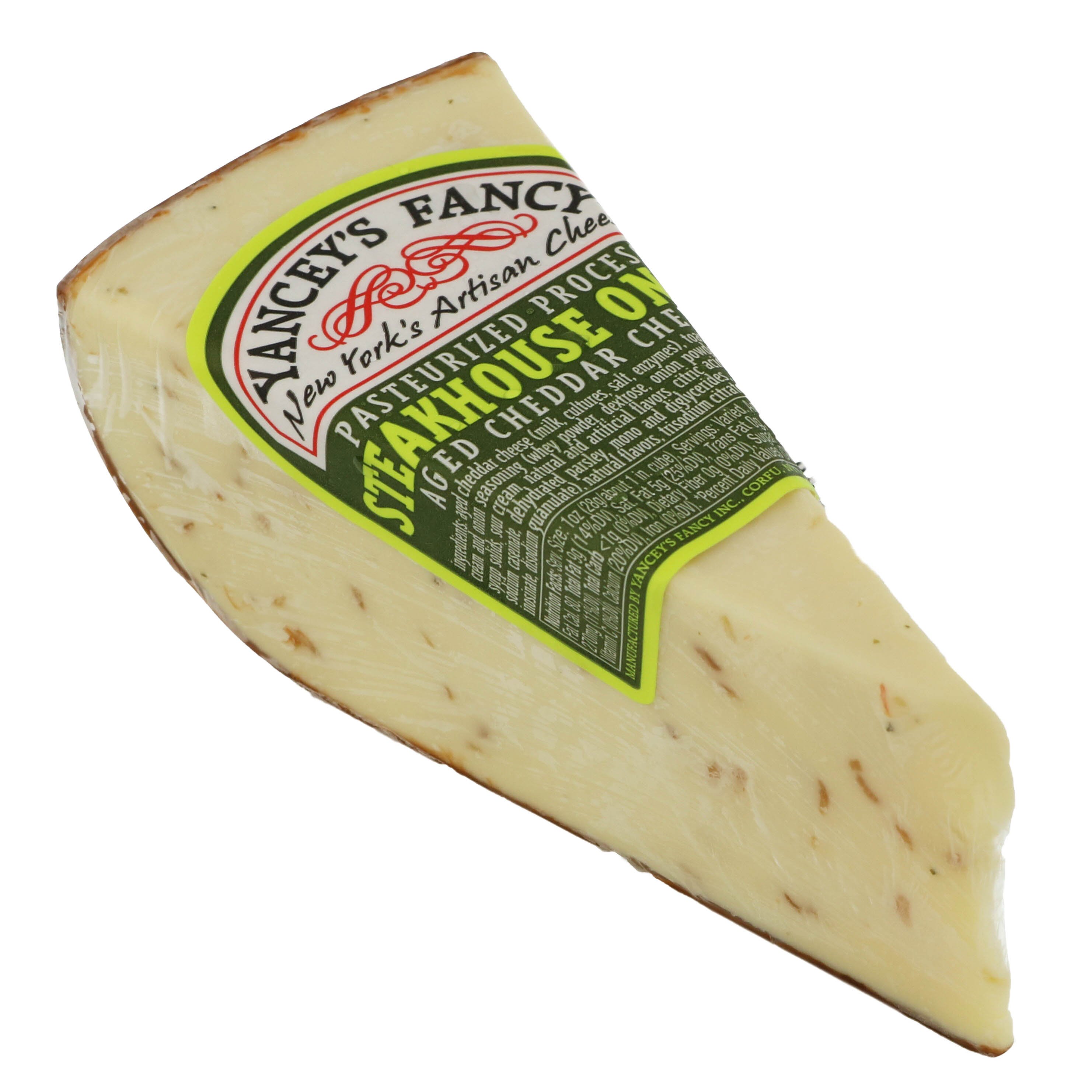 Yancey's Fancy Steakhouse Onion New York Cheddar Cheese - Shop Cheese ...