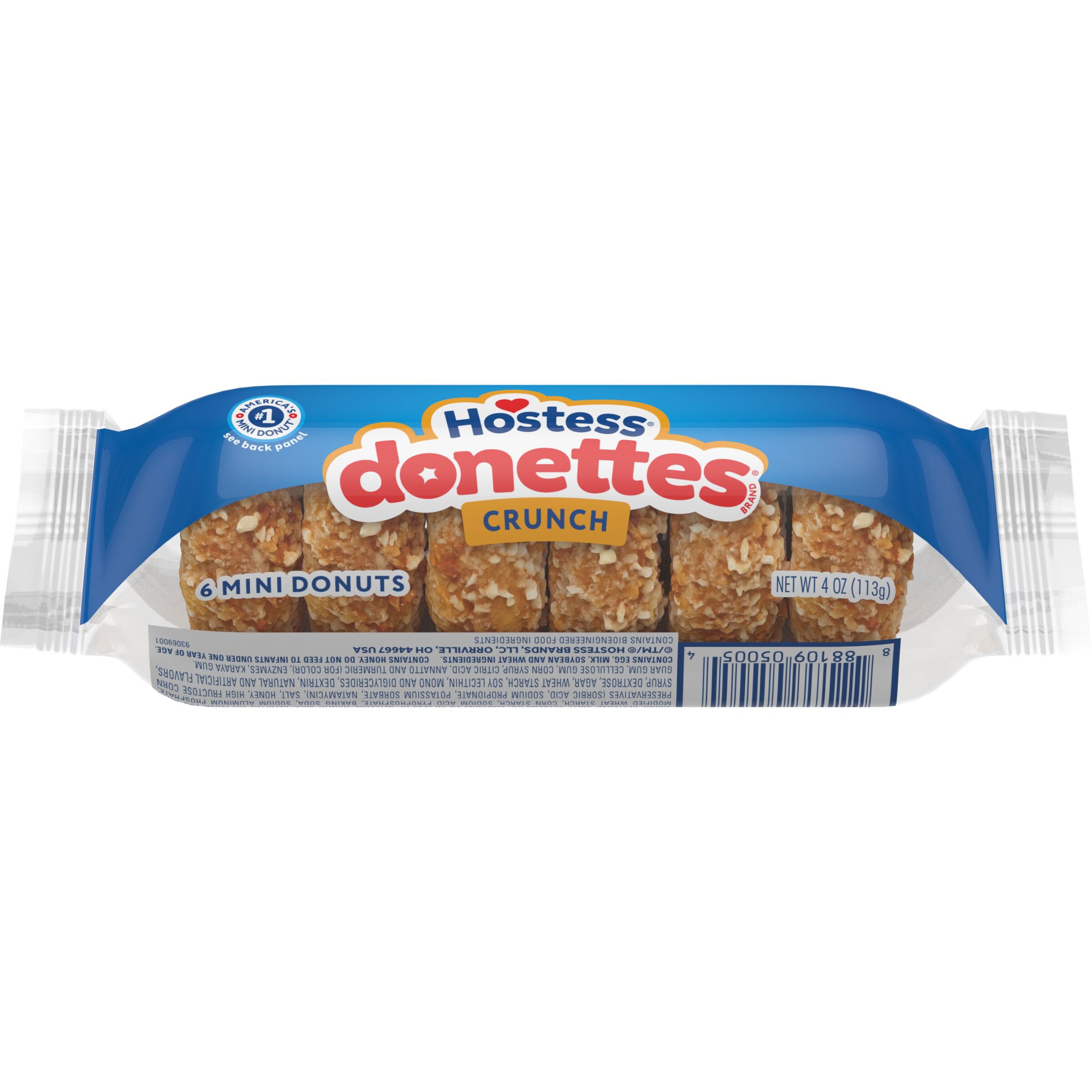 Hostess Donettes Crunch Mini Donuts - Shop Snack cakes at H-E-B