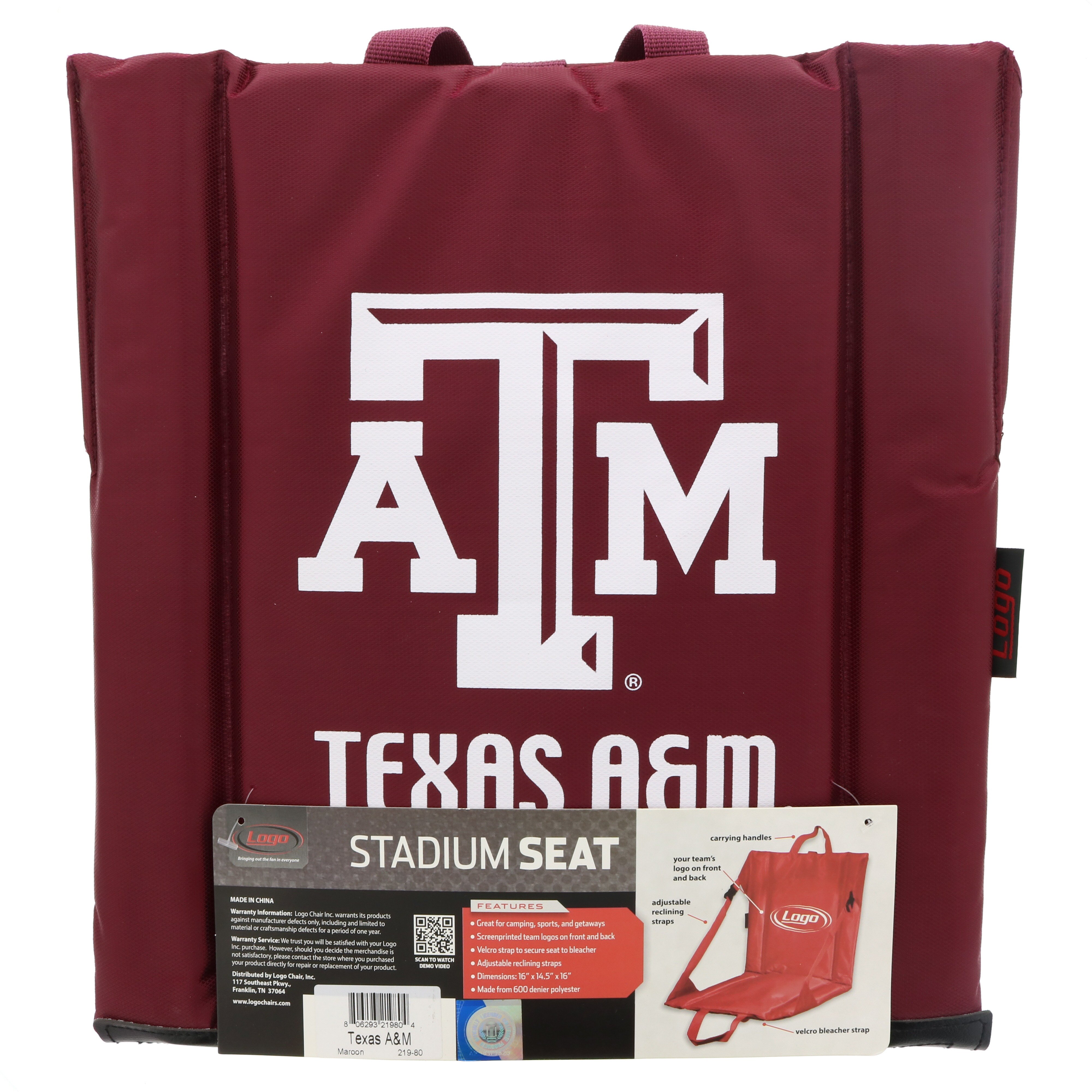 Logo Chair Texas A&M Stadium Seat - Shop Chairs & seating at H-E-B
