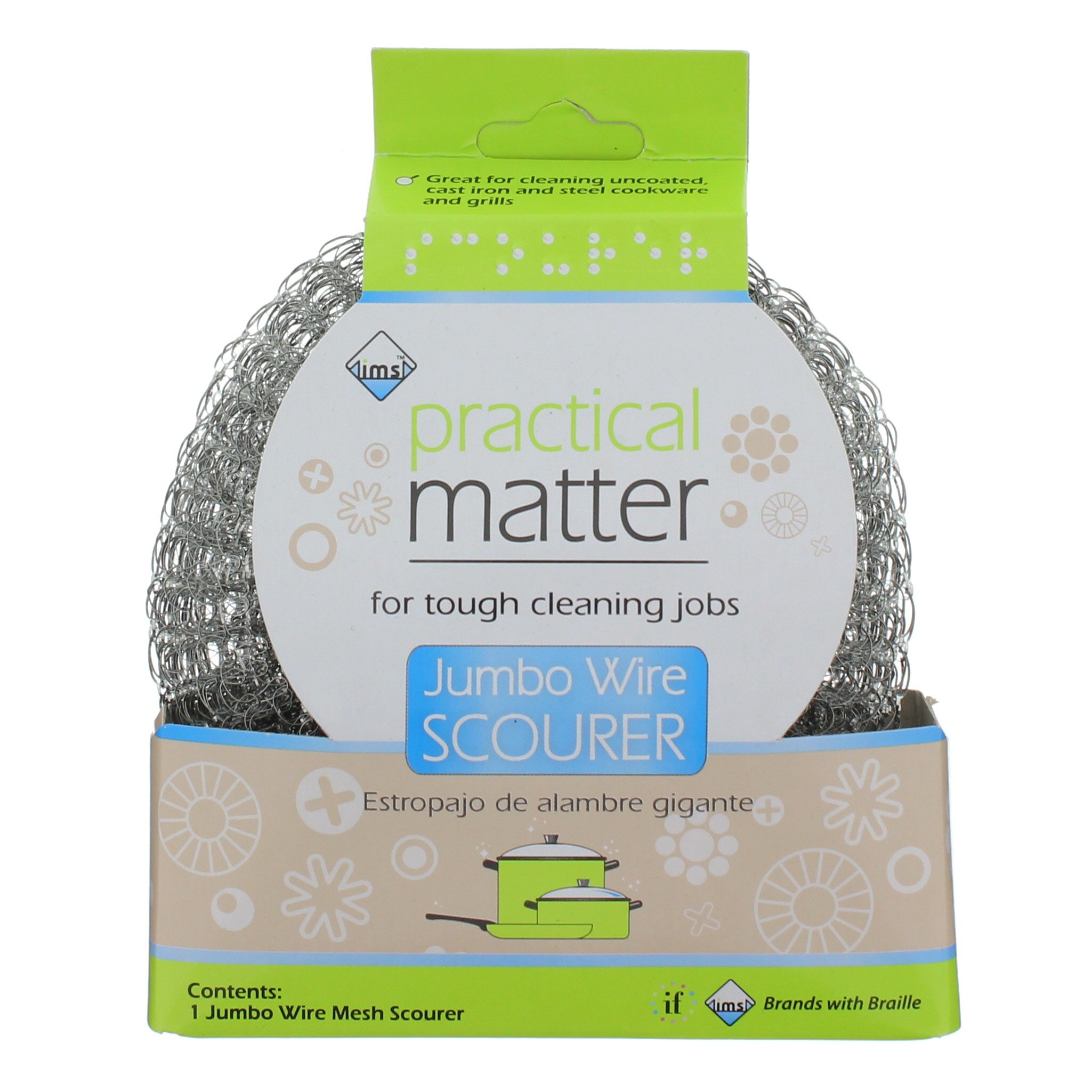 IMS Practical Matter Jumbo Wire Scourer - Shop Sponges & scrubbers at H-E-B