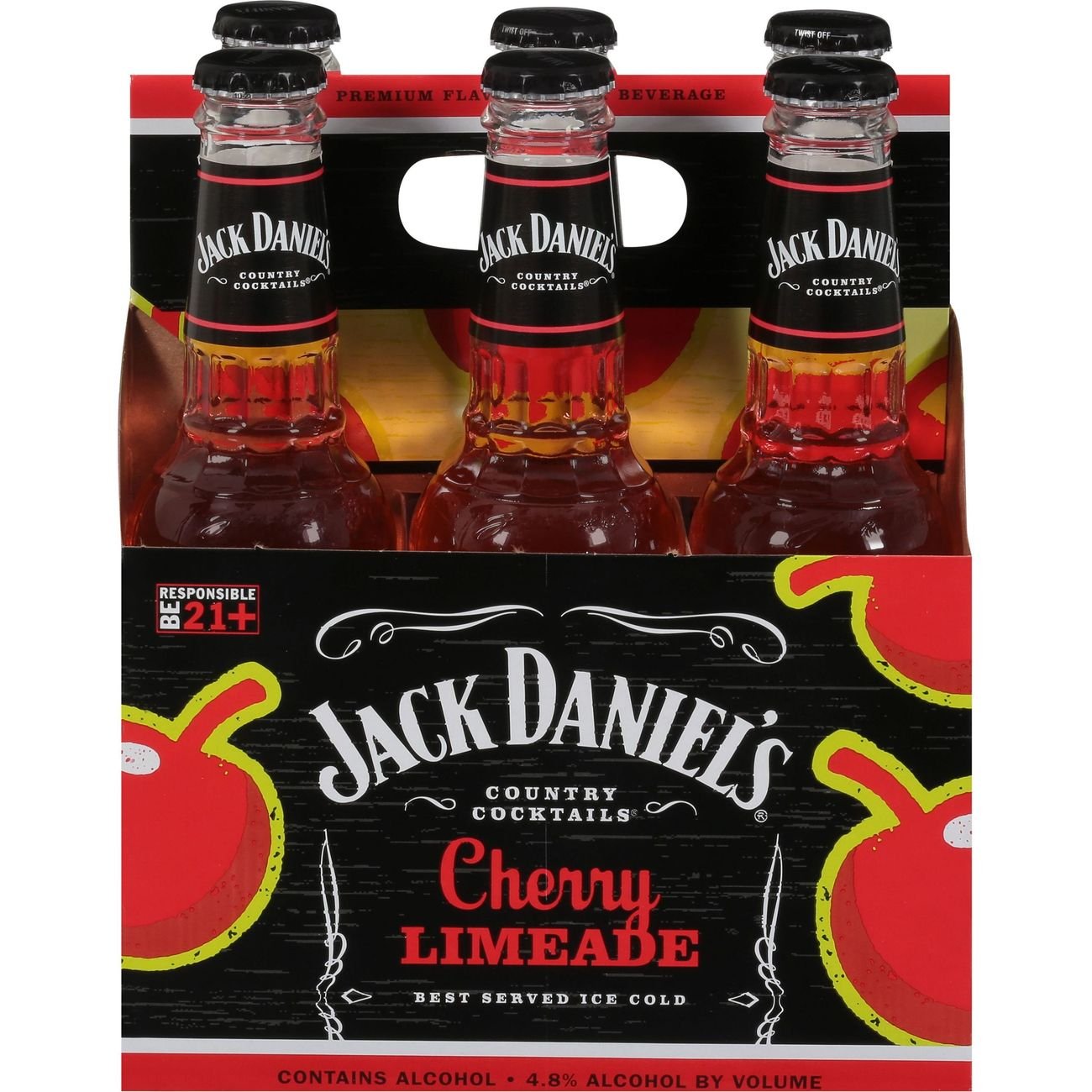Jack Daniel's Country Cocktails Cherry Limeade Seasonal Malt Beverage 6 pk Bottles - Shop Malt ...