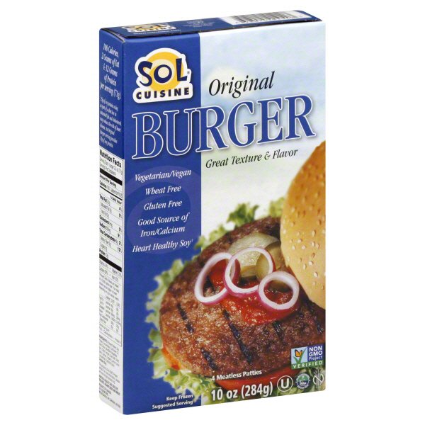 Sol Cuisine Burger Original - Shop Meat Alternatives at H-E-B