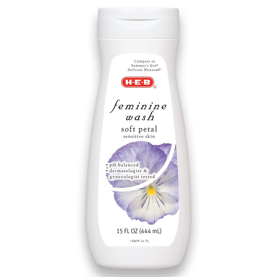 H-E-B Feminine Wash Soft Petal Sensitive Skin - Shop Wipes & washes at ...