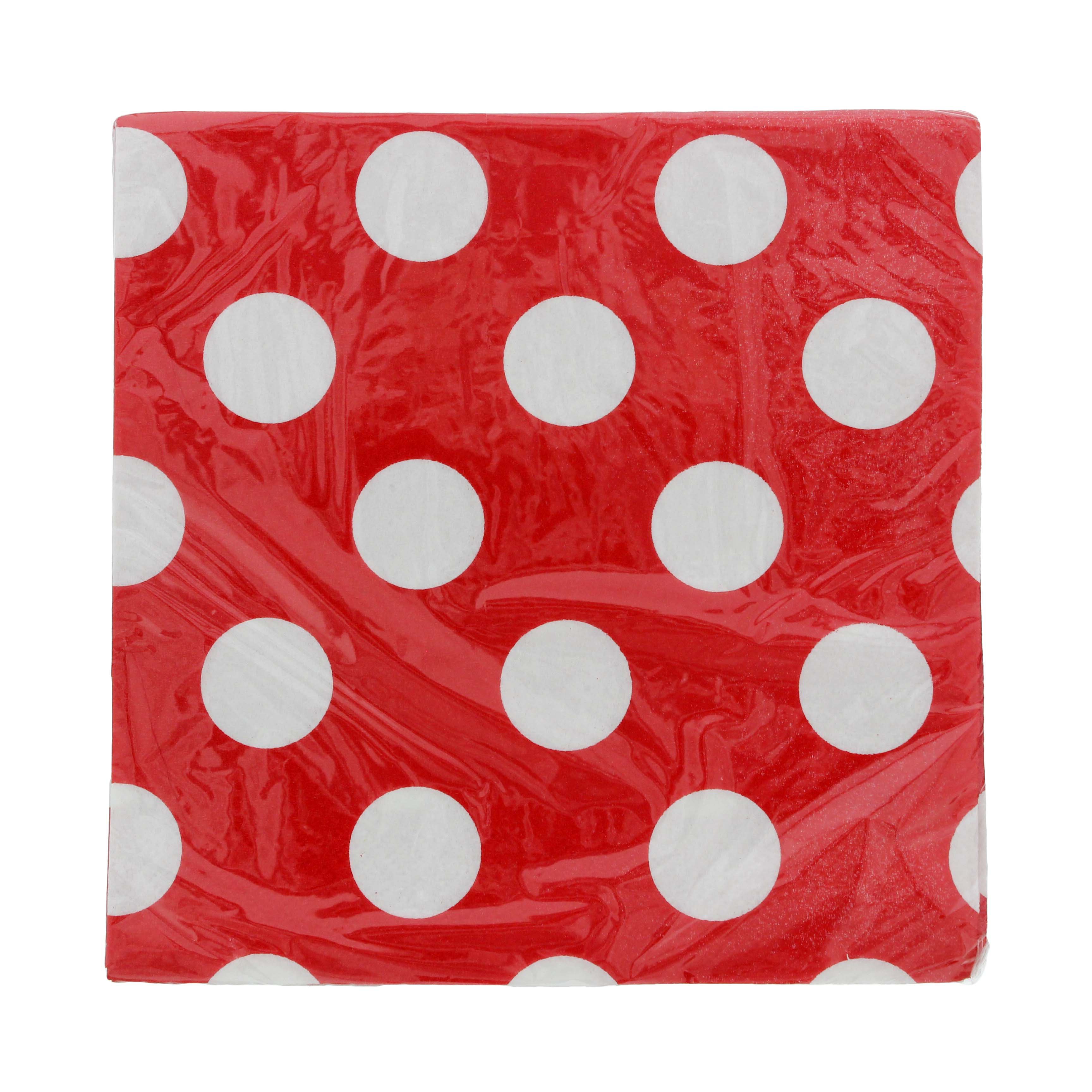 Unique Lunch Napkins Ruby Red Dots - Shop Napkins & table cloths at H-E-B