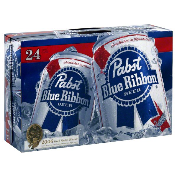 Pabst Blue Ribbon Beer 24 pk Cans - Shop Beer at H-E-B