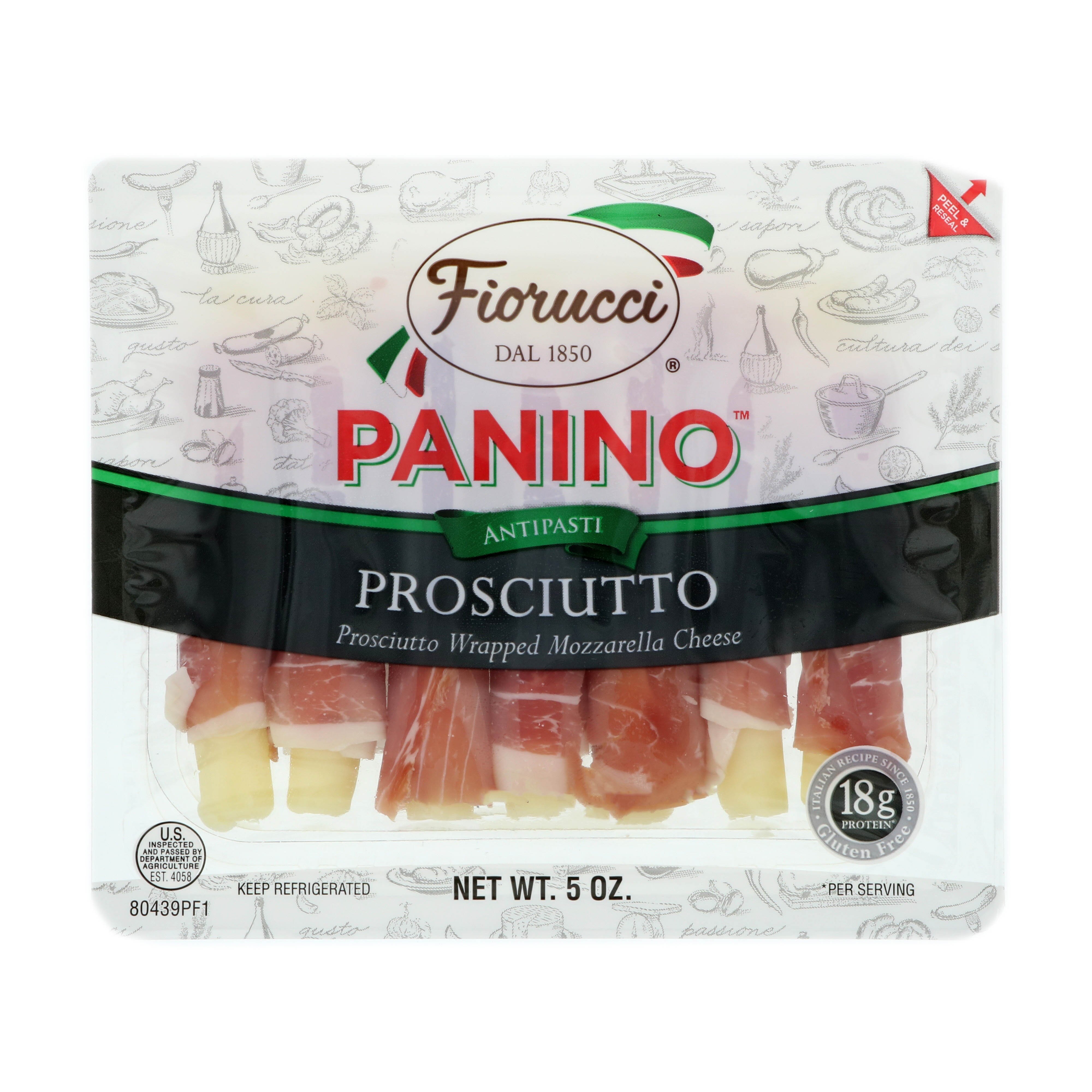 Prosciutto Panino Rolled In Mozzarella Cheese