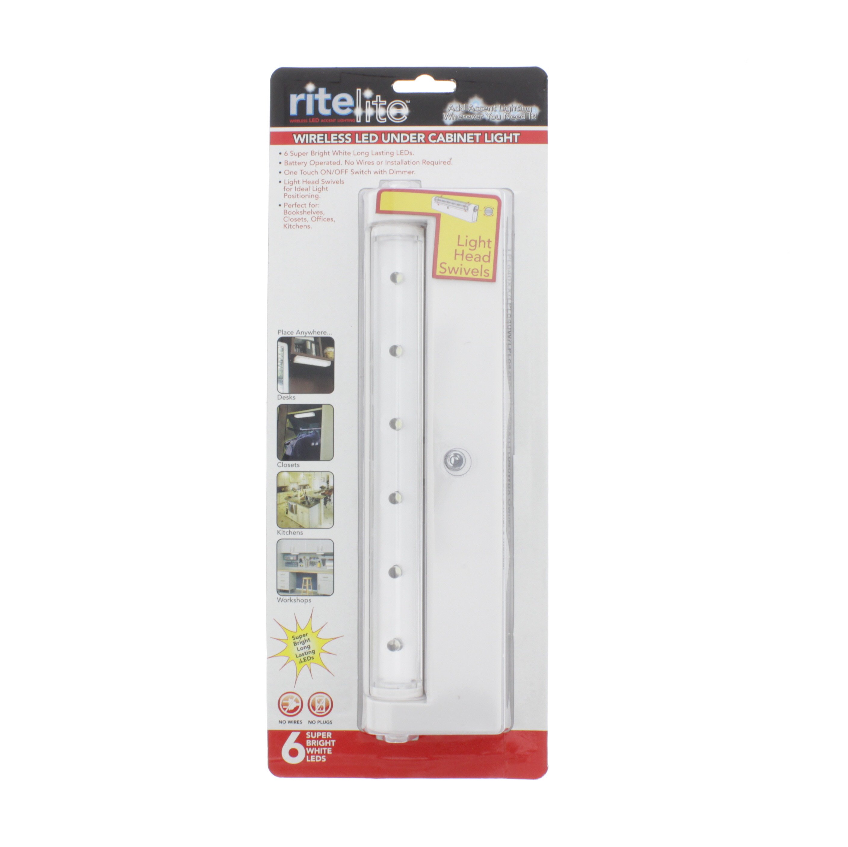 Rite Lite Wireless LED Under Cabinet Light - Shop Lamps & lights at H-E-B