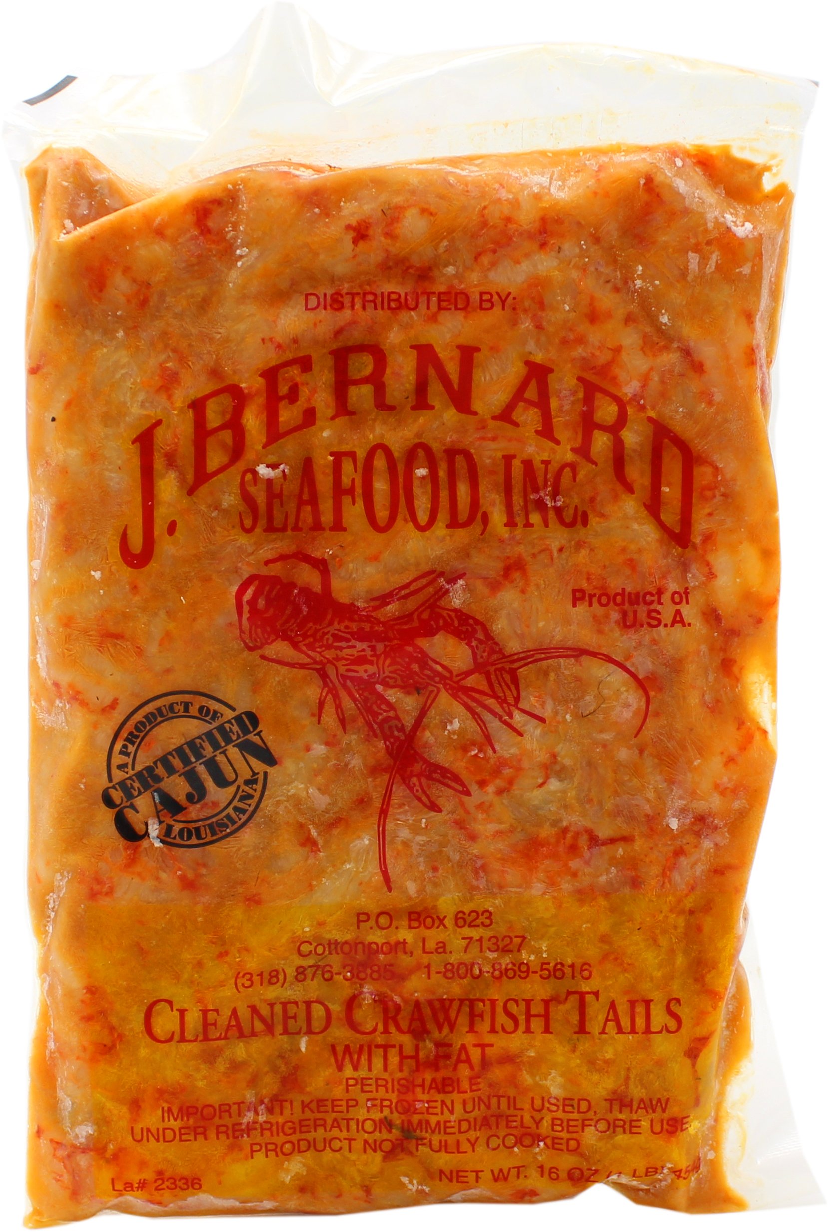 J Bernard Seafood, Inc Louisiana Crawfish Tailmeat, 16 oz | Central ...