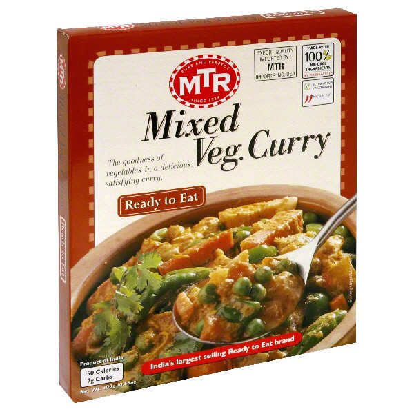 MTR Ready to Eat Mixed Vegetable Curry - Shop Pantry meals at H-E-B