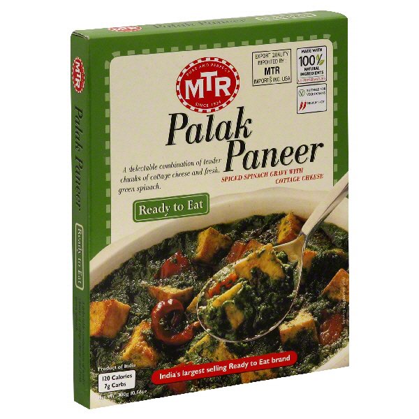 MTR Ready to Eat Palak Paneer - Shop Pantry meals at H-E-B