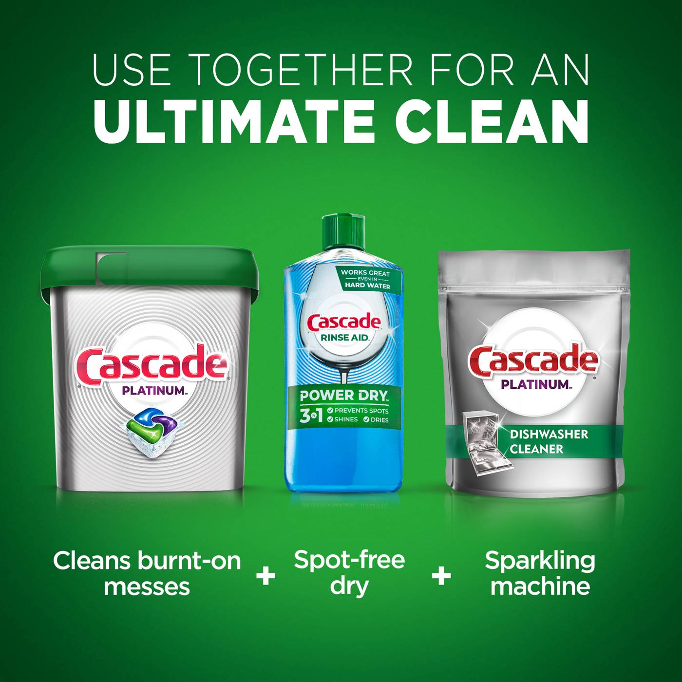 Cascade Power Dry Dishwasher Rinse Aid - Shop Dish soap & detergent at ...