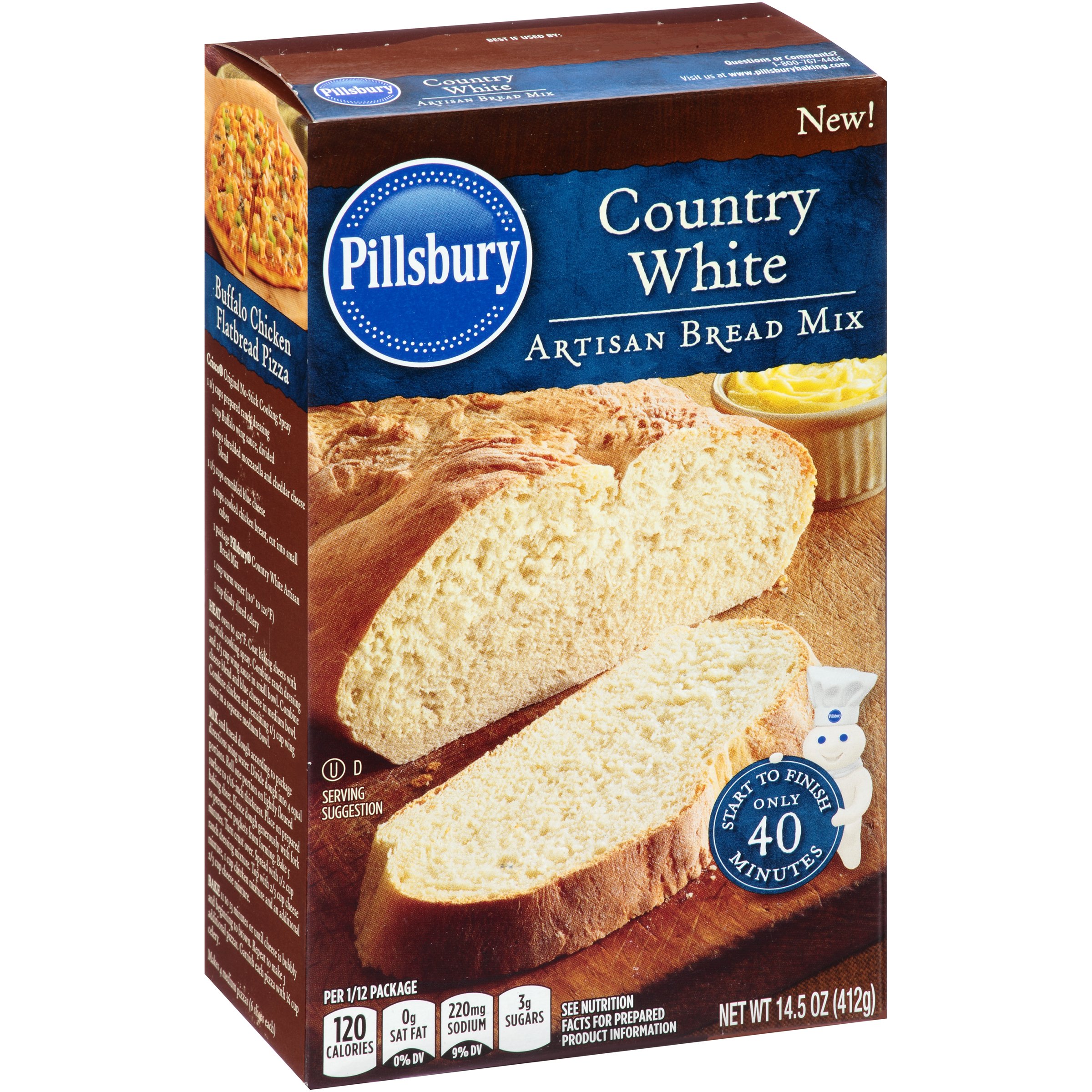 Pillsbury Artisan Bread Mix Country White - Shop Baking mixes at H-E-B
