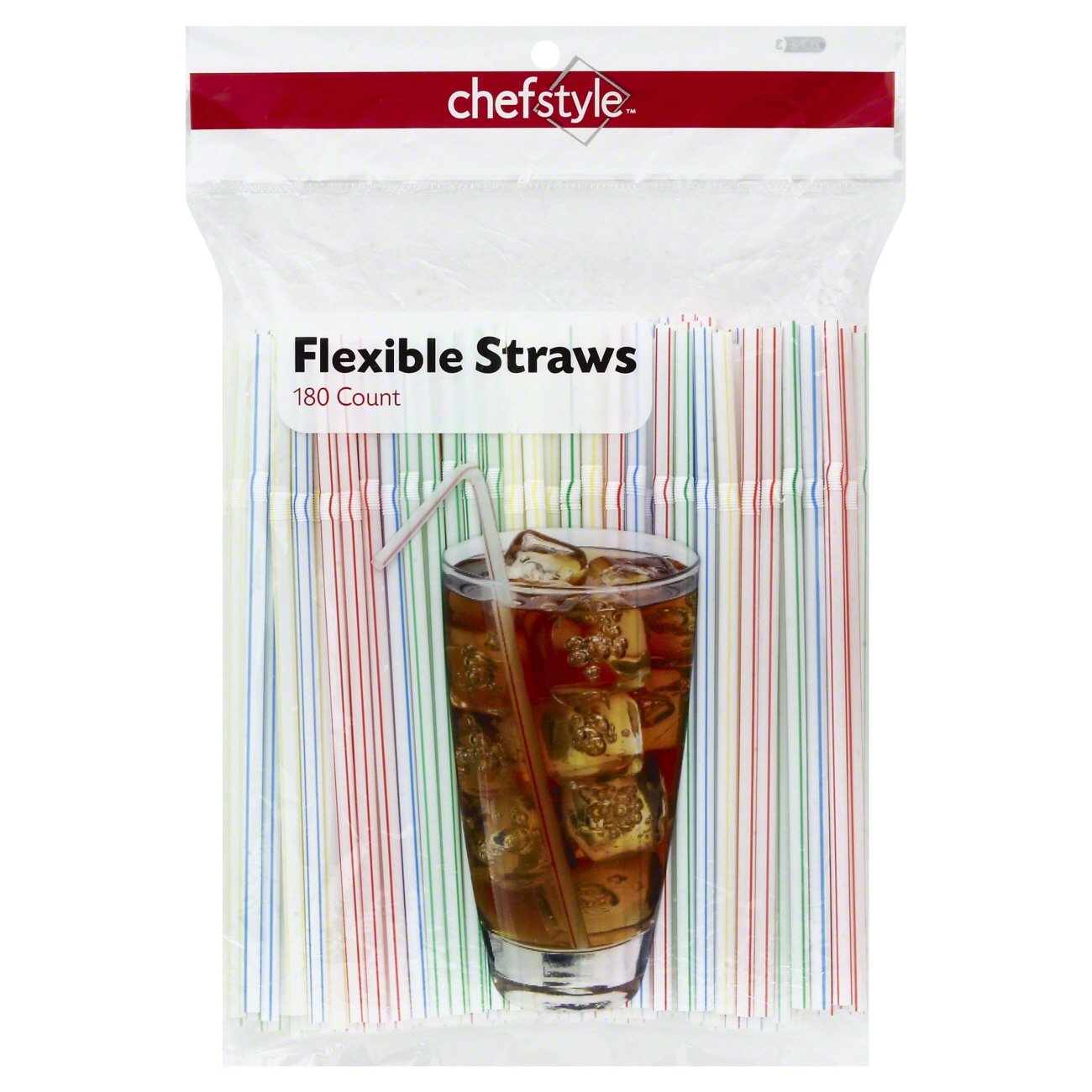 chefstyle Flexible Stripe Drinking Straws - Shop Straws at H-E-B