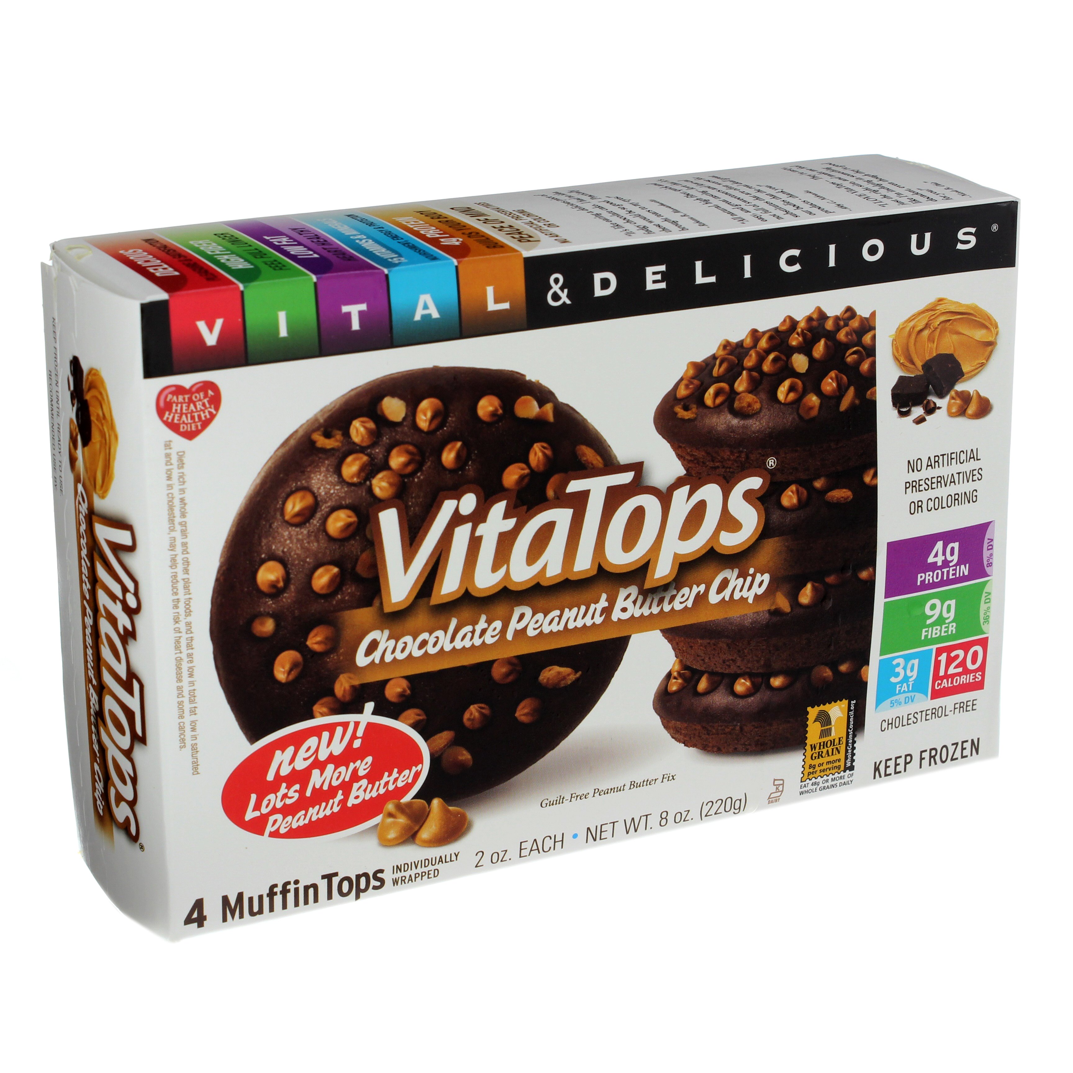 Vitalicious VitaTops, Chocolate Peanut Butter Chip - Shop Desserts ...