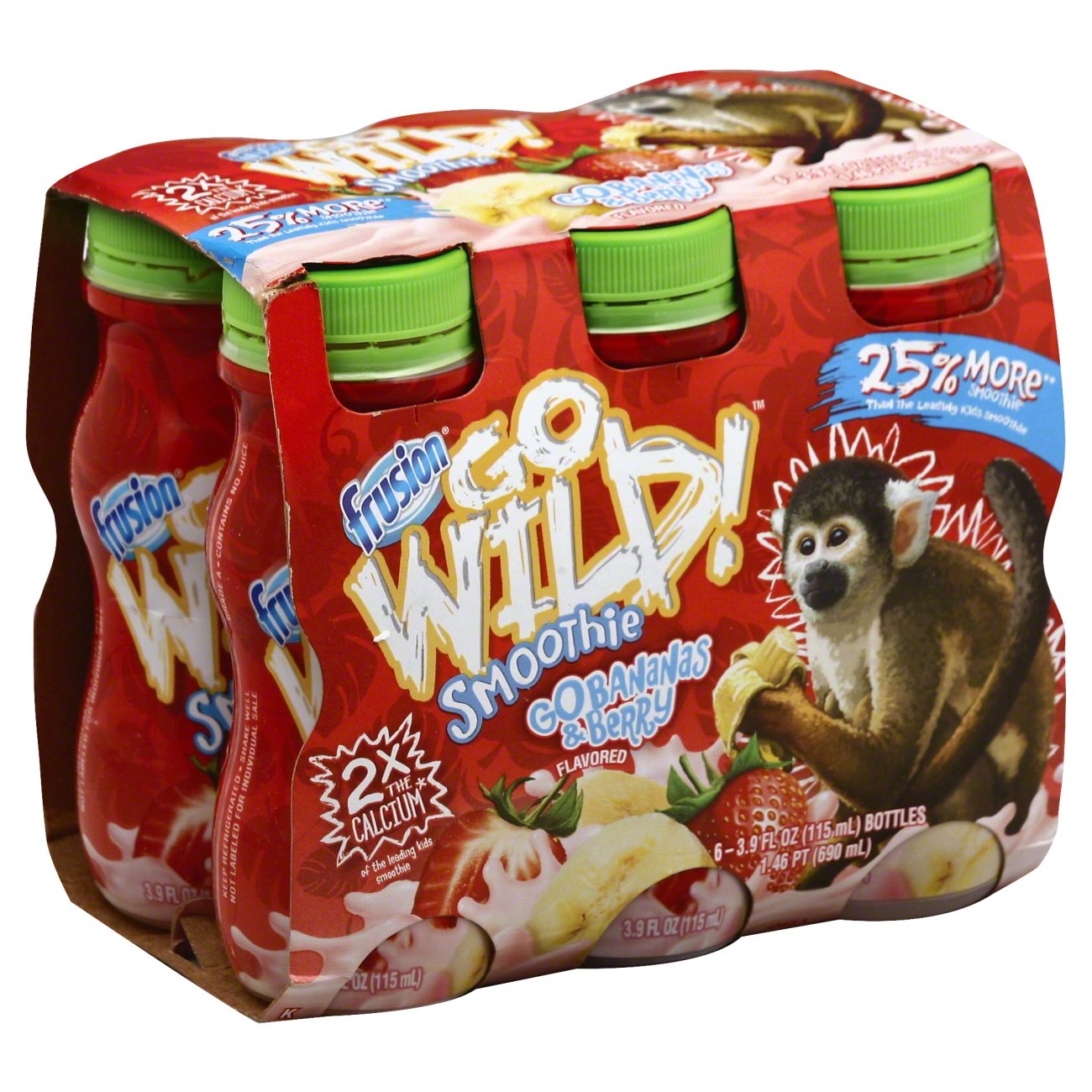 Frusion Go Wild! Go Banana & Berry Smoothies - Shop Yogurt at H-E-B