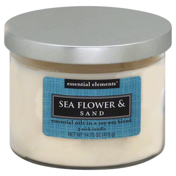 Essential Elements Candle Sea Flower & Sand - Shop Candles at H-E-B