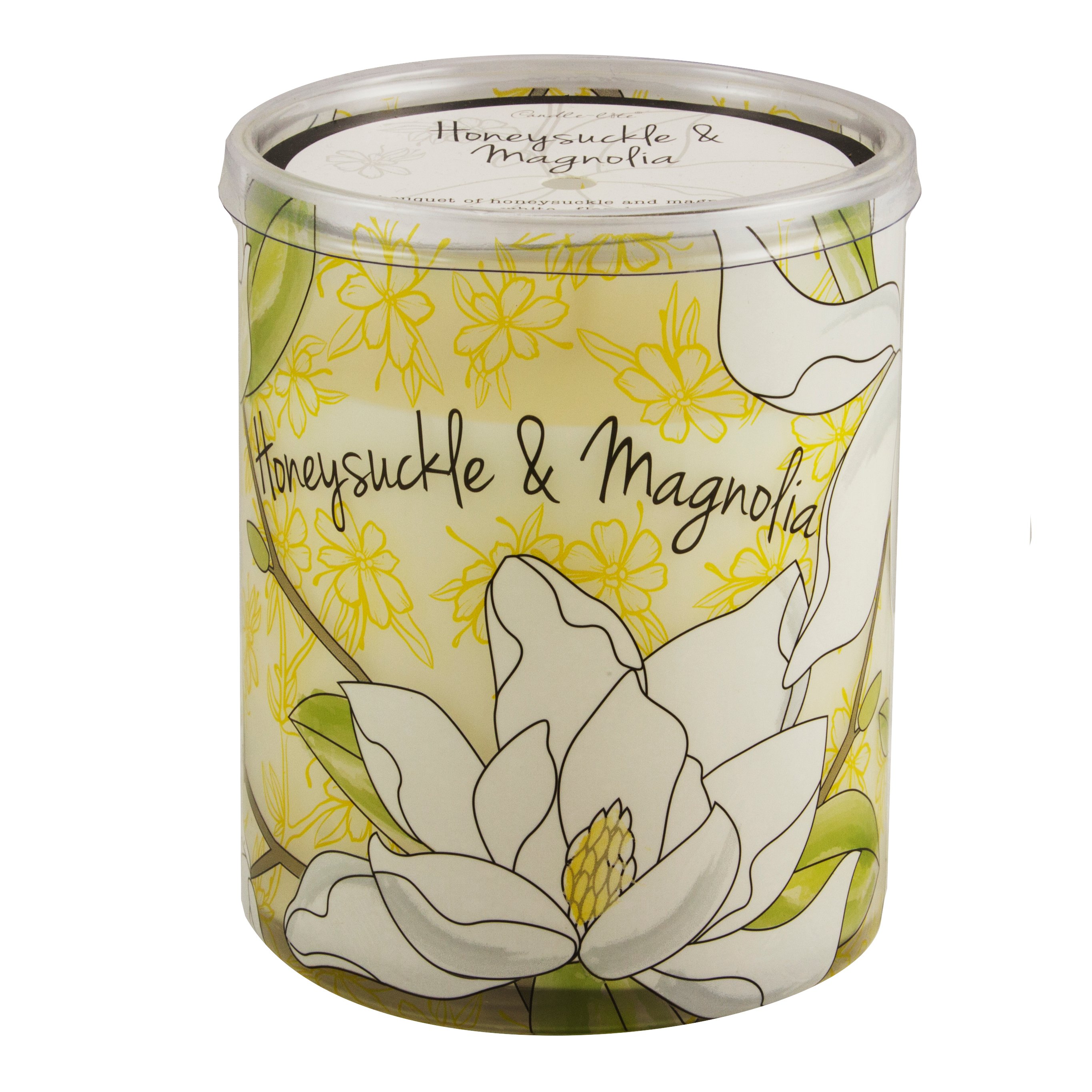 Candle-Lite Bloom Collection Honeysuckle & Magnolia Cylinder Candle ...