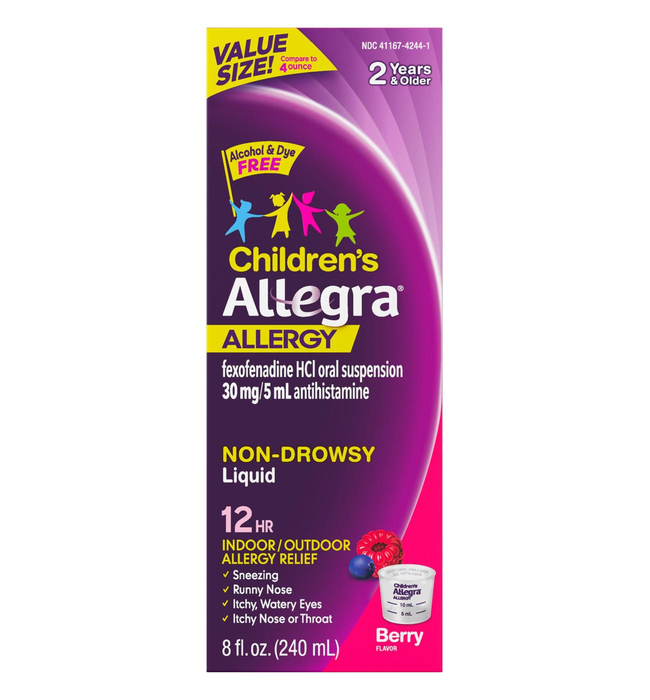 Allegra Children's 12 Hr Allergy Relief Non-Drowsy Liquid - Shop Sinus ...