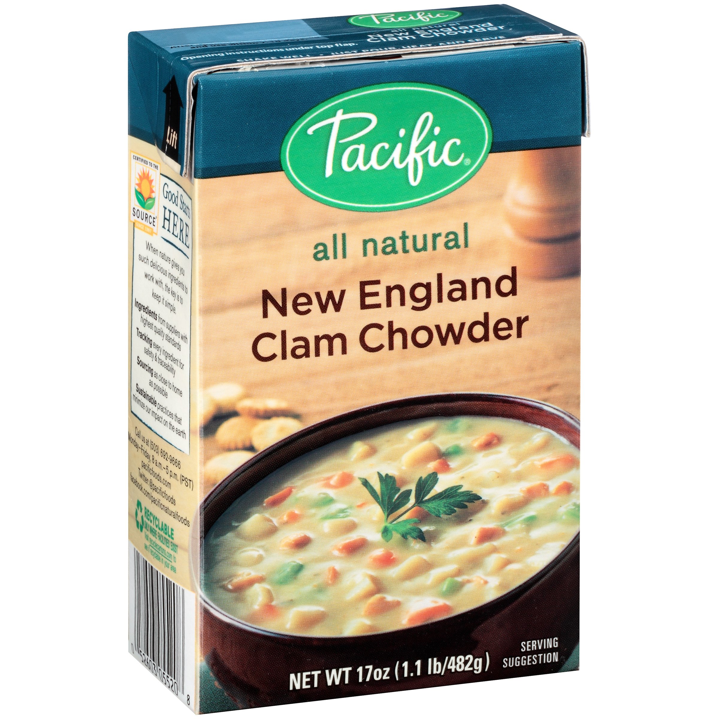 Pacific Foods All Natural New England Clam Chowder - Shop Soups & chili ...