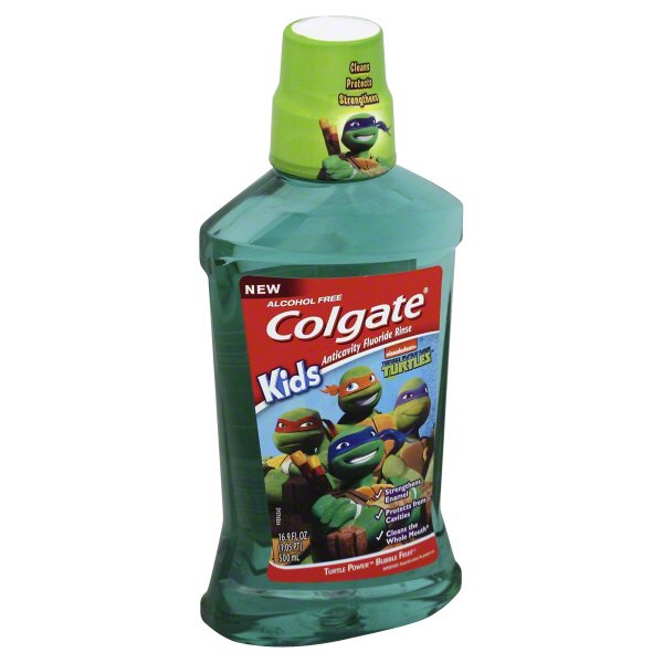 Colgate Kids Teenage Mutant Ninja Turtles Bubble Fruit Mouthwash - Shop ...
