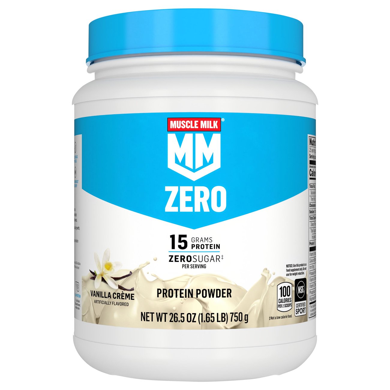 Muscle Milk Zero Sugar 15g Protein Powder - Vanilla Creme - Shop Diet ...