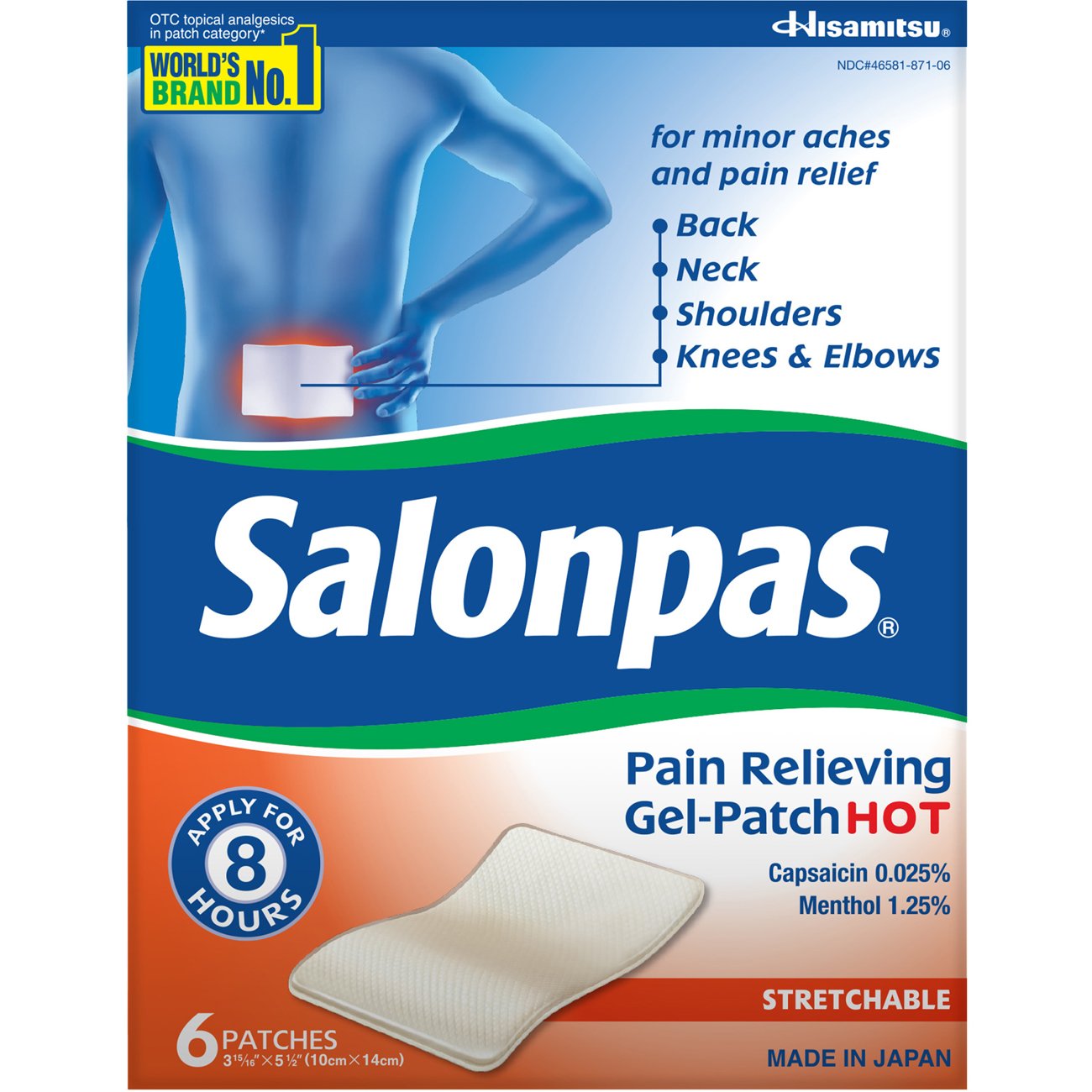 Salonpas Hot Gel Patch - Shop Muscle & joint pain at H-E-B