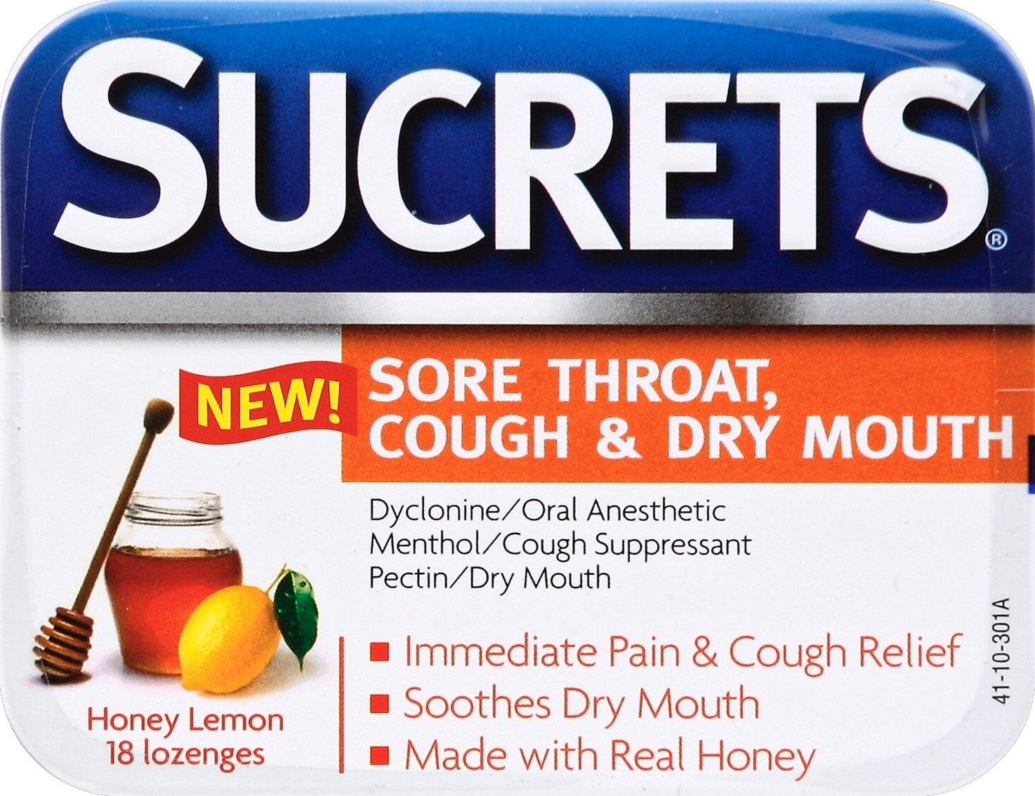 Sucrets Lozenges Honey Lemon - Shop Cough, cold & flu at H-E-B