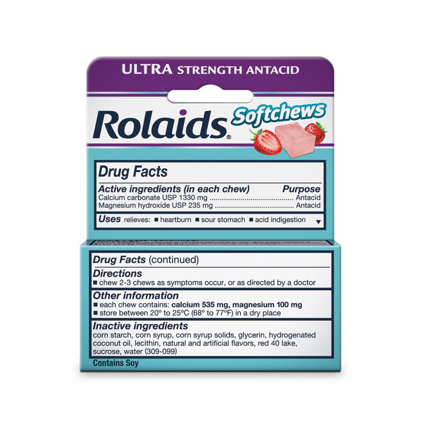 Rolaids Softchews Antacid Twin Pack - Strawberry - Shop Digestion ...