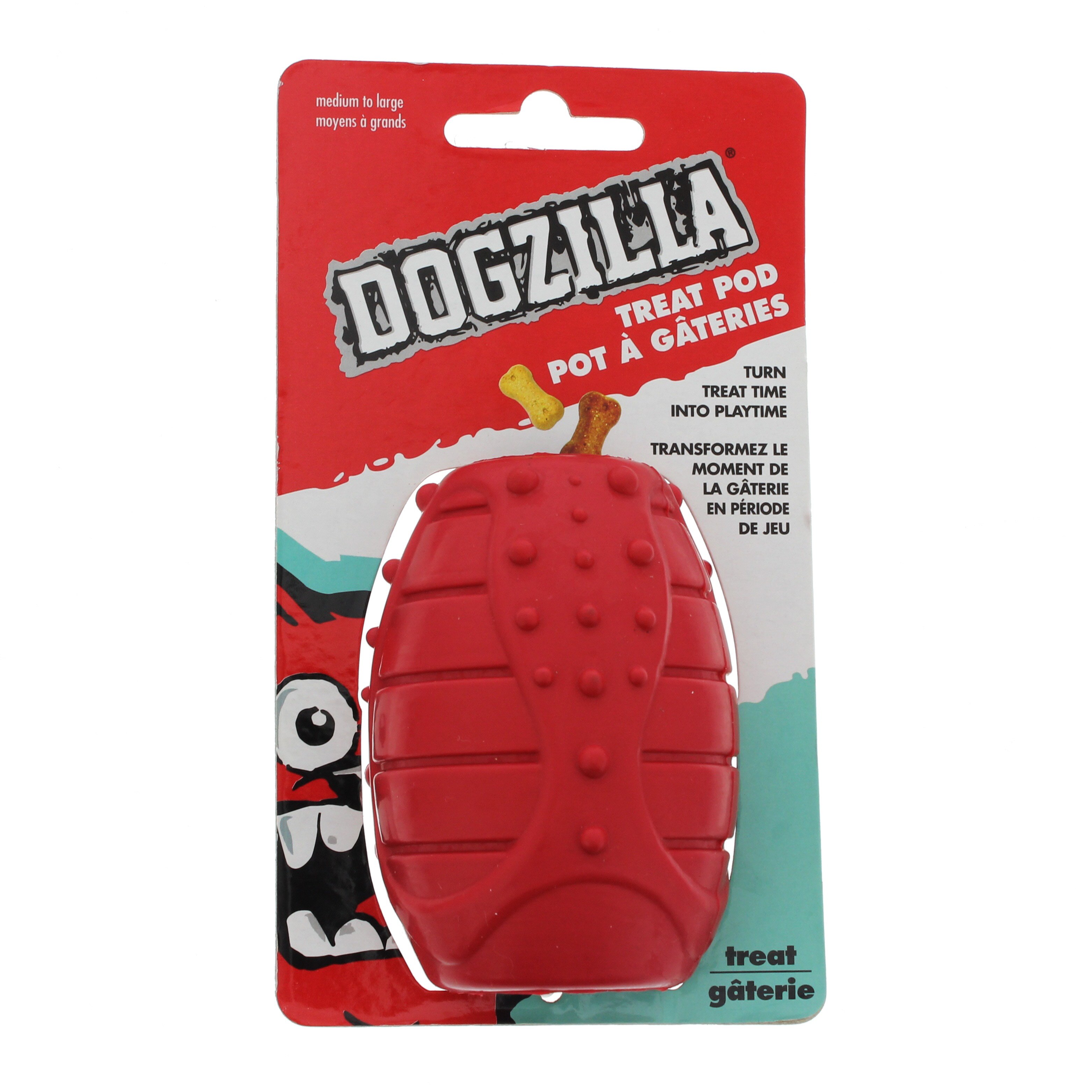 Petmate Dogzilla Medium Treat Pod Dog Toy - Shop Chew toys at H-E-B