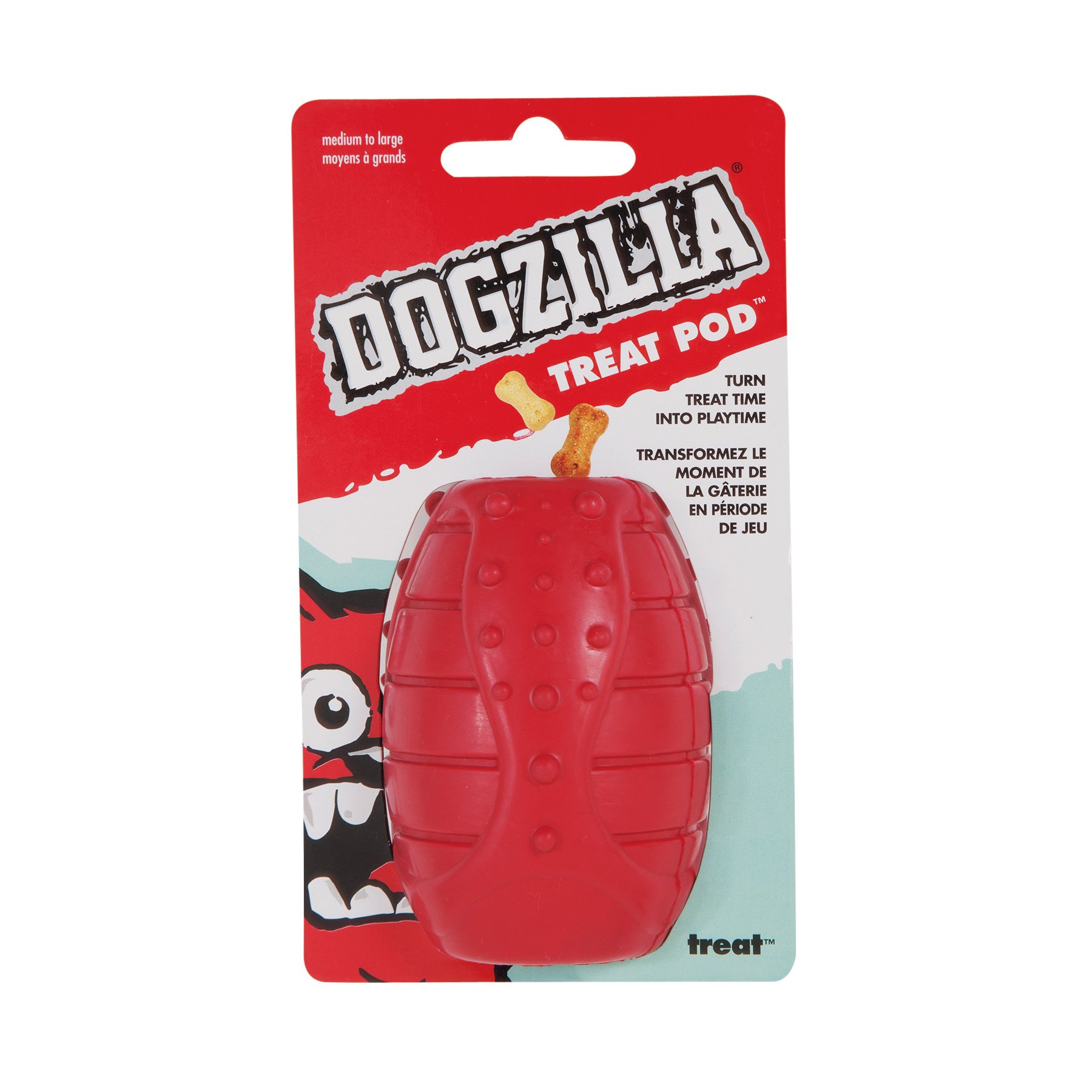 Doskocil Dogzilla Treat Pod Small Dog Toy - Shop Chew toys at H-E-B