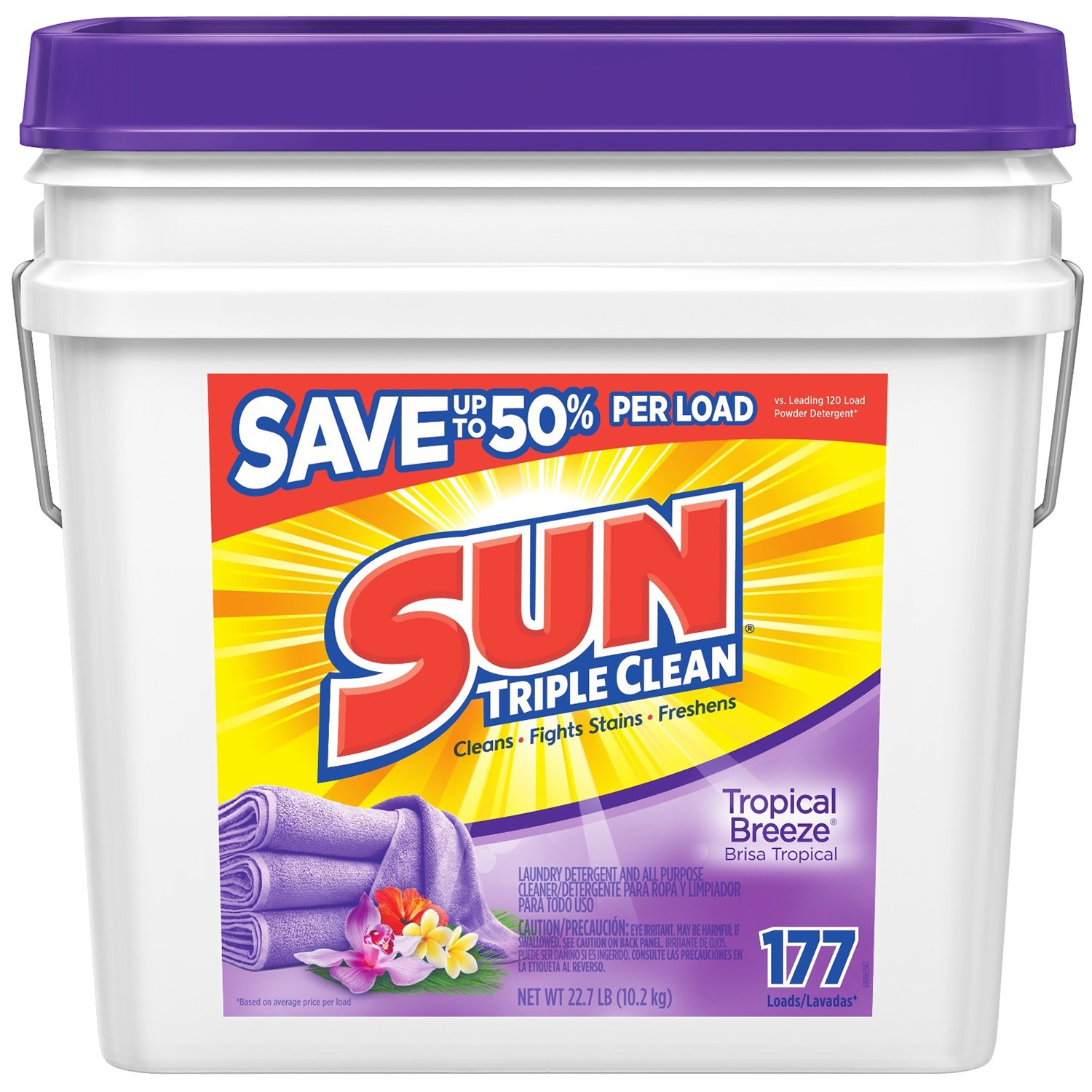Sun Powder Detergent Tropical Breeze 177 Loads - Shop Laundry at H-E-B