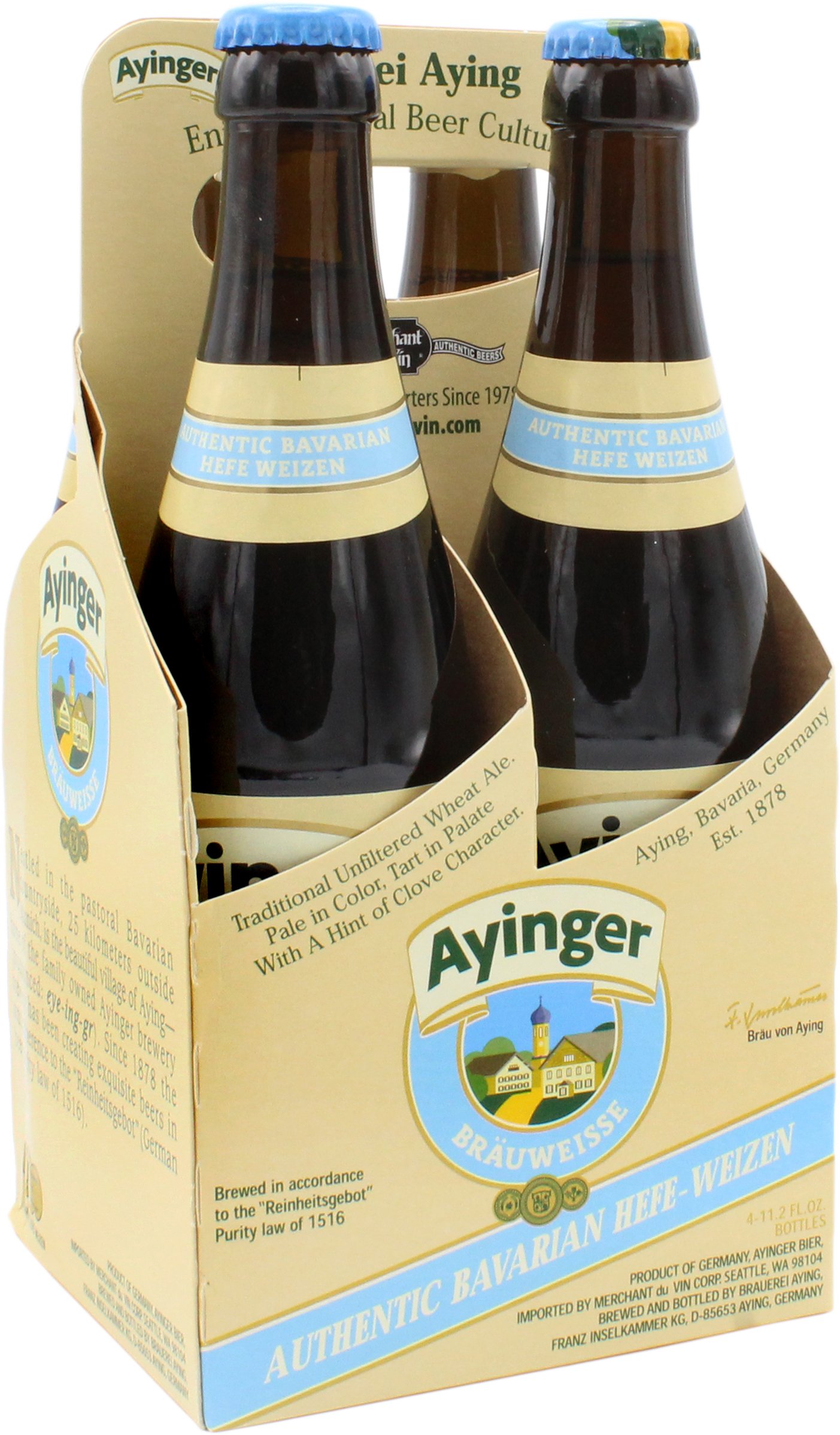 Ayinger Brau Weisse Beer 4 pk Bottles - Shop Beer at H-E-B